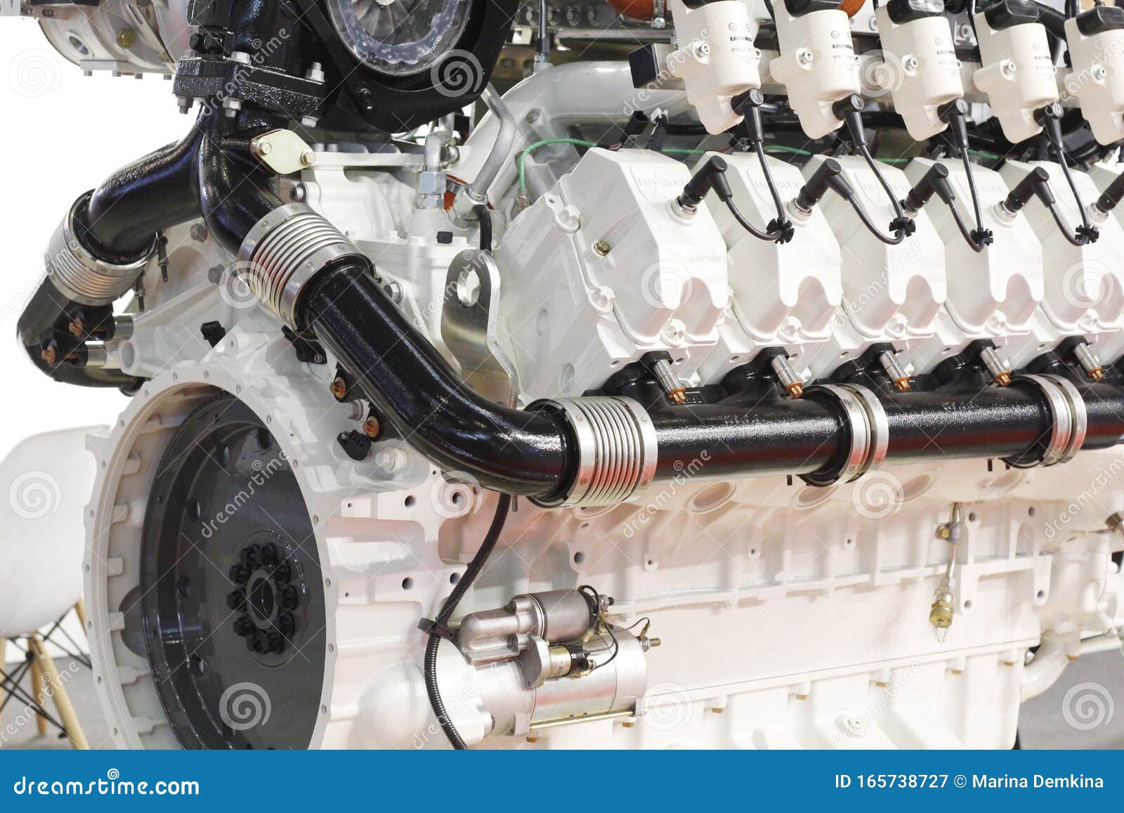 Fragment of a Gas Engine. Spark Ignition Engine Editorial Photography ...