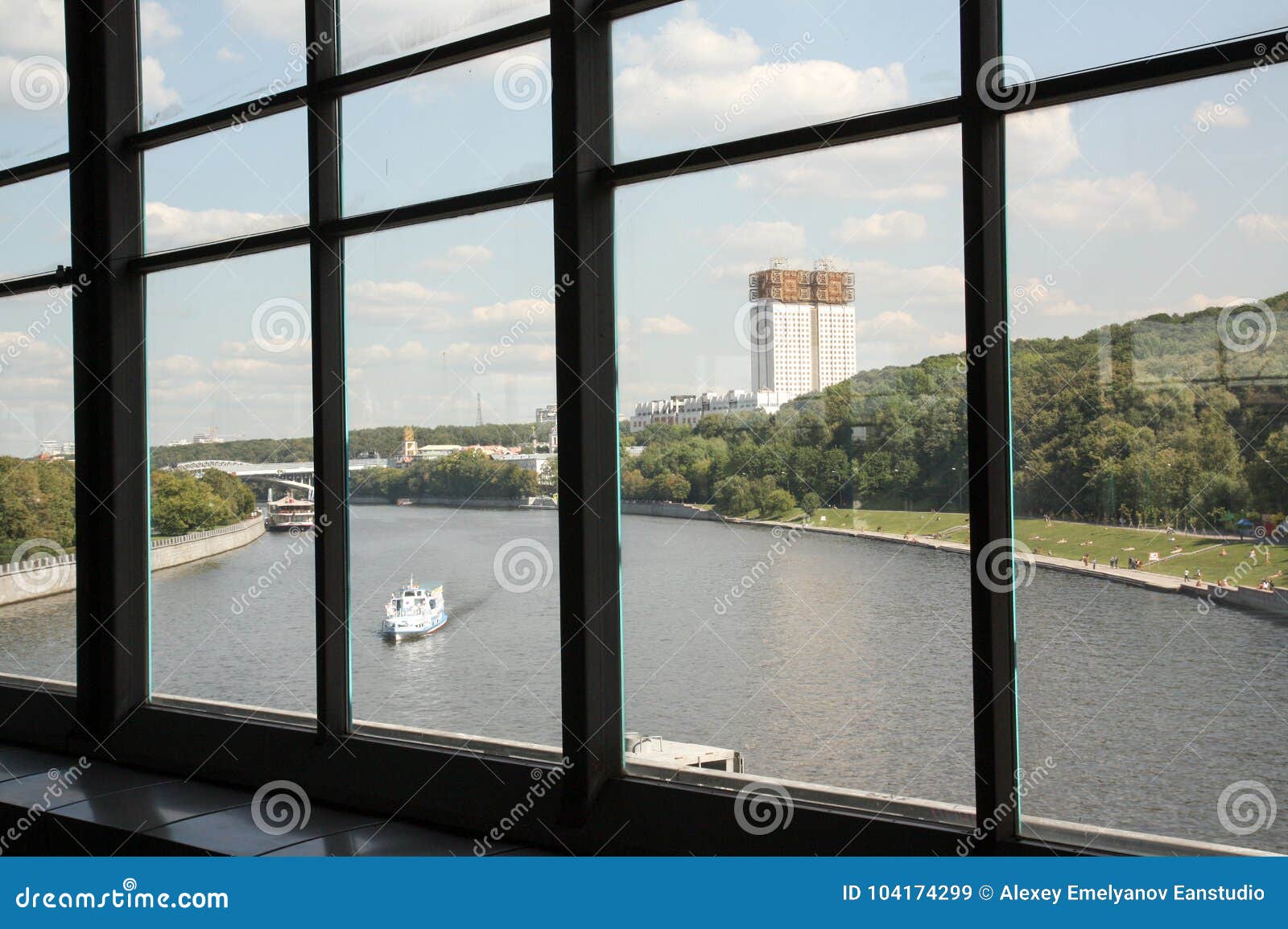 River View through the Window. Stock Image - Image of tour, travel ...