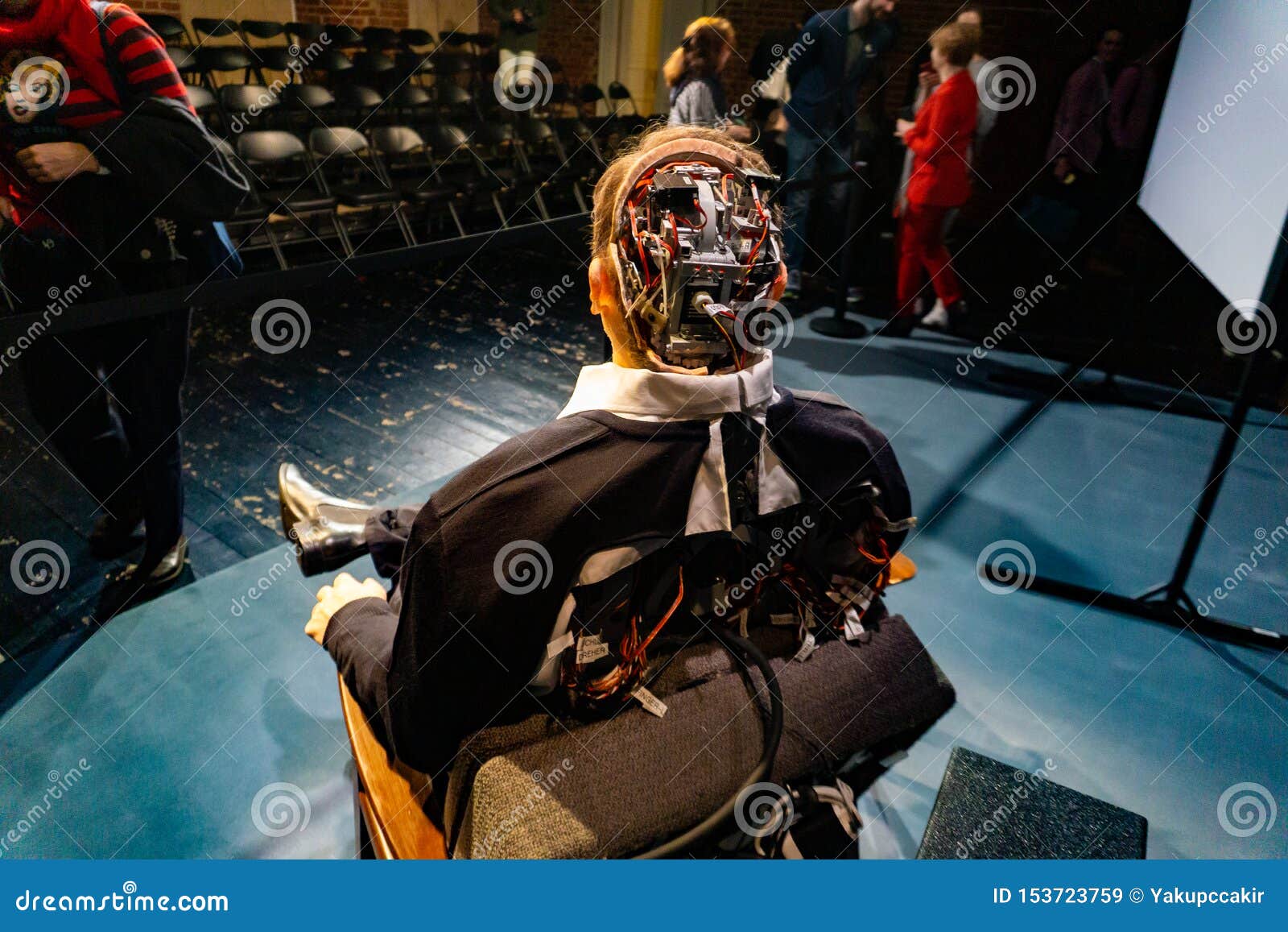 Cyborg Clone Robot Android And Artificial Man Concept Editorial Image