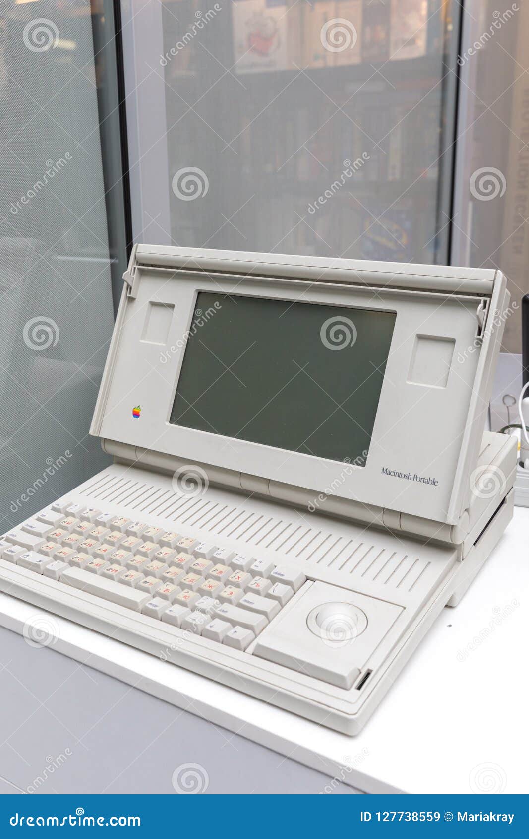 MOSCOW, RUSSIA - JUNE 11, 2018: Old Original Apple Mac Computer in ...