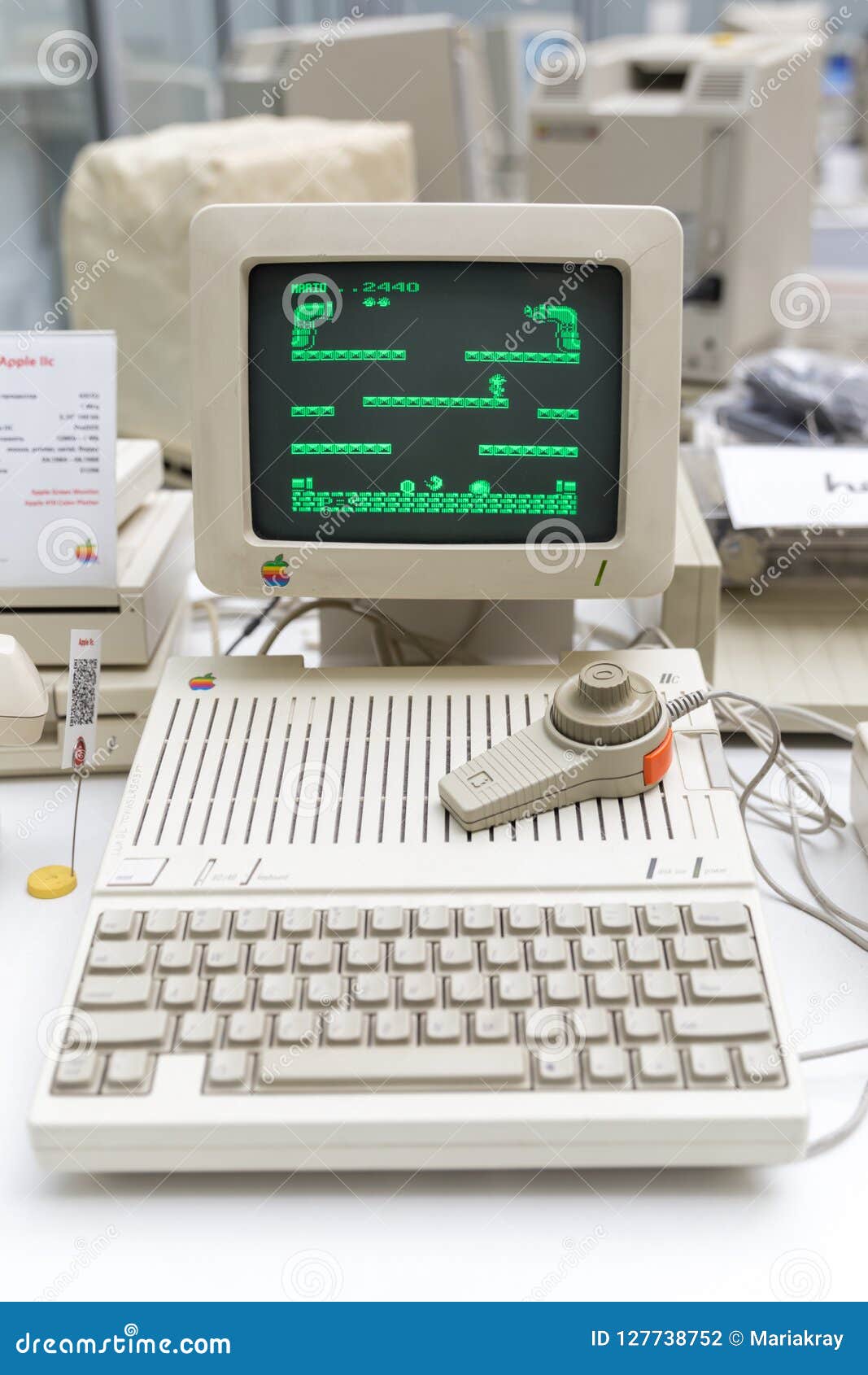 MOSCOW, RUSSIA - JUNE 11, 2018: Old Original Apple Mac Computer in ...
