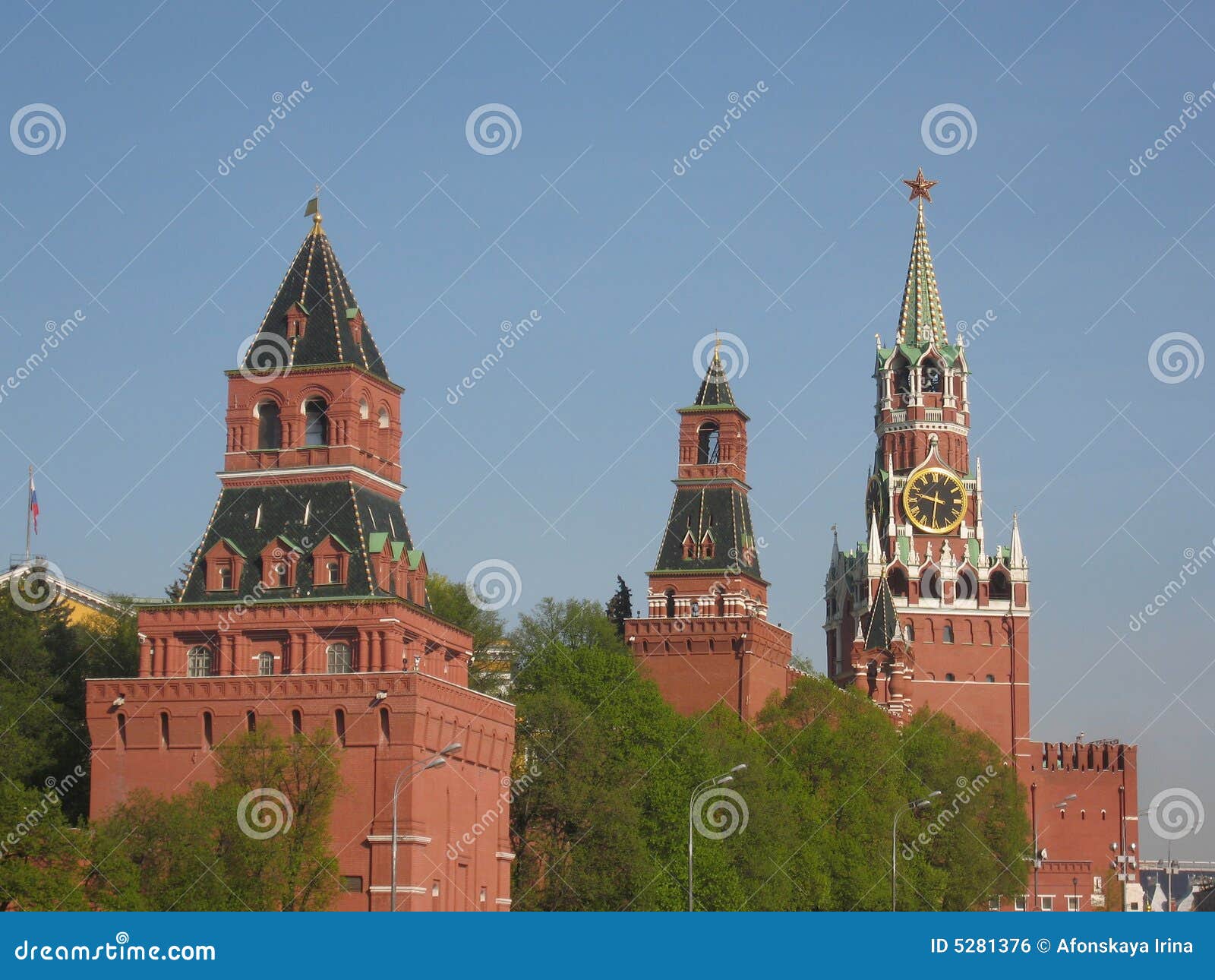 Moscow, Russia, Kremlin Castle Stock Photo - Image of moscow, building ...