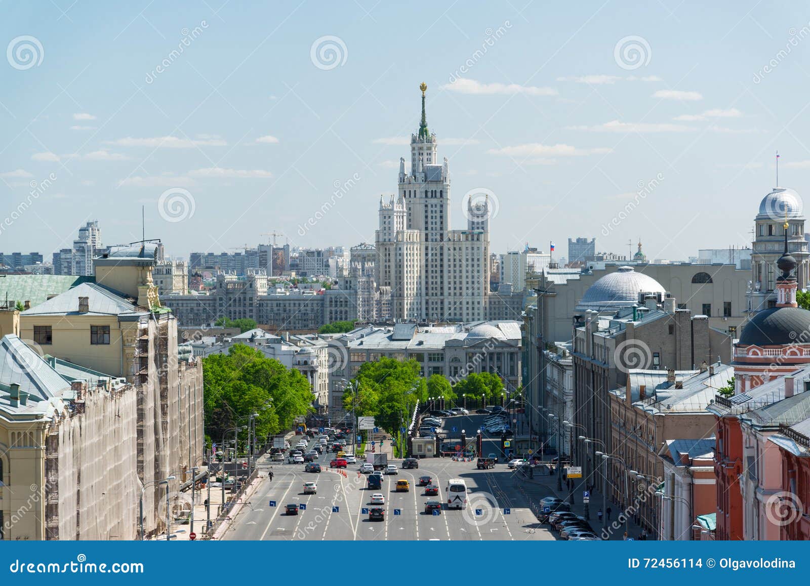 Moscow, Russia - May 20.2016. View Downtown from Above Editorial Stock ...