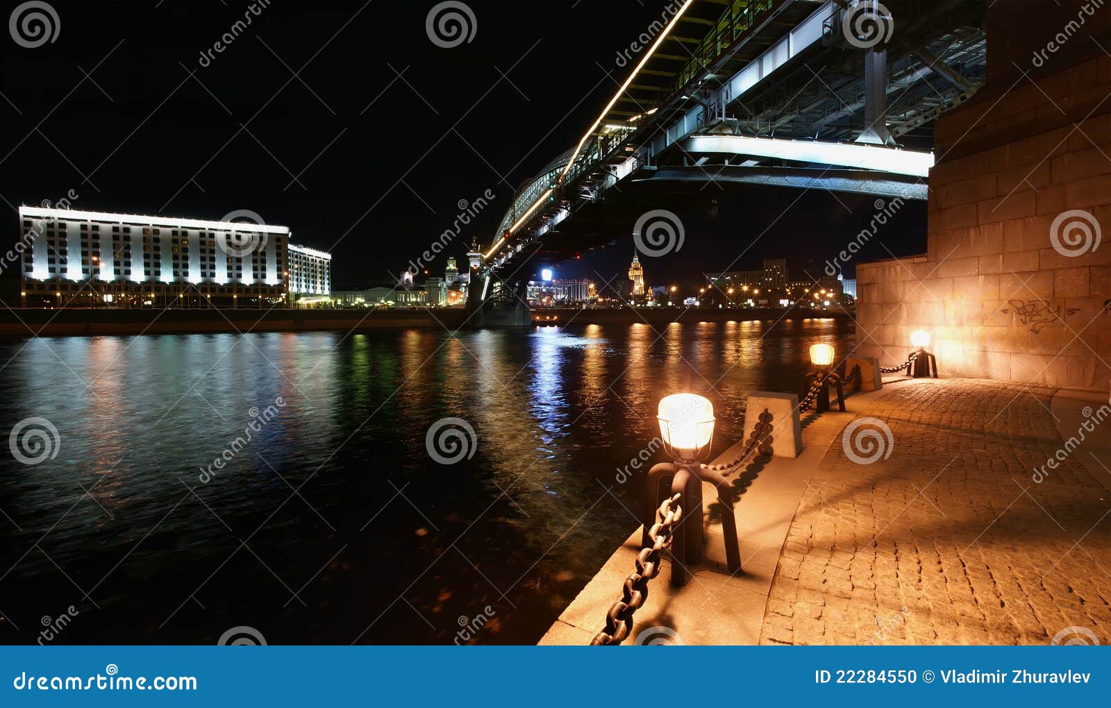 Moscow, Russia. Night stock photo. Image of night, moskva - 22284550