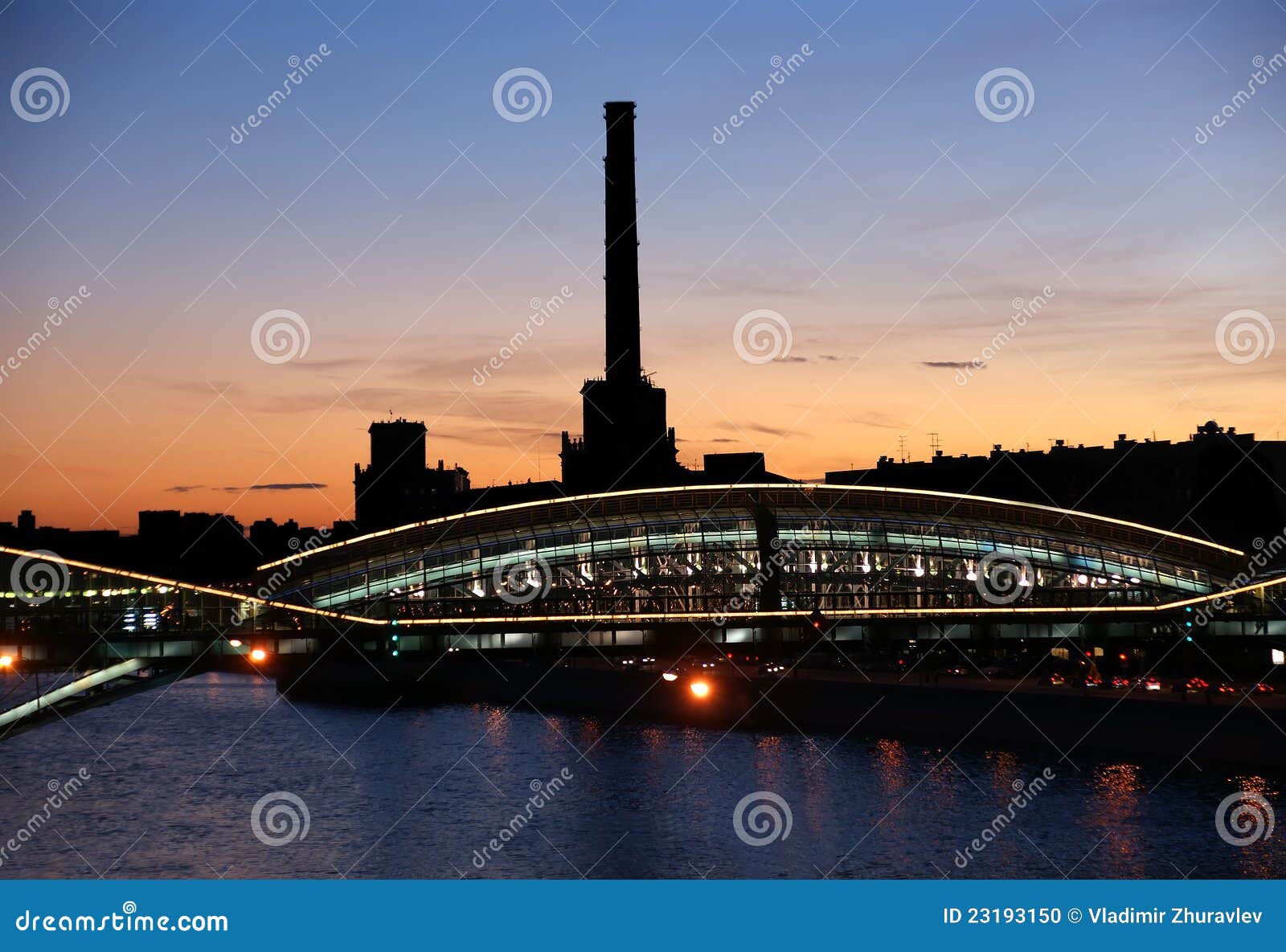 Moscow, Russia. Night View stock photo. Image of landmark - 23193150