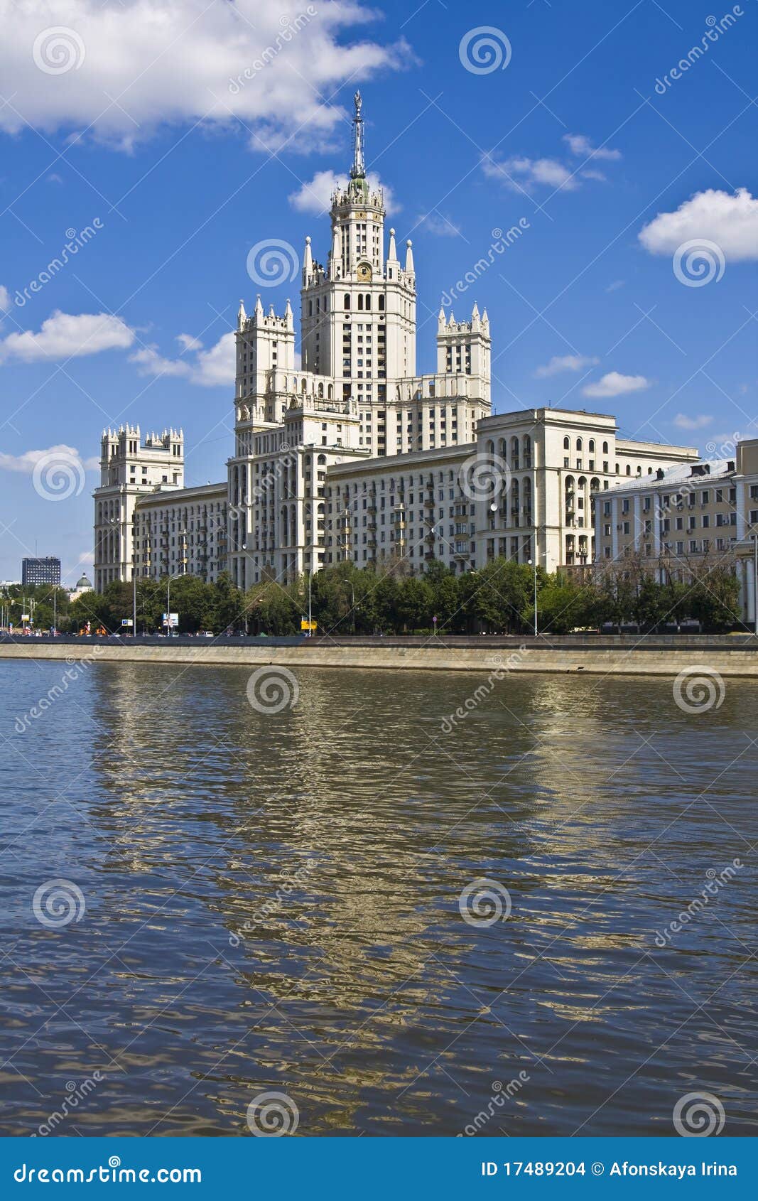 Moscow, skyscraper stock photo. Image of town, residential - 17489204