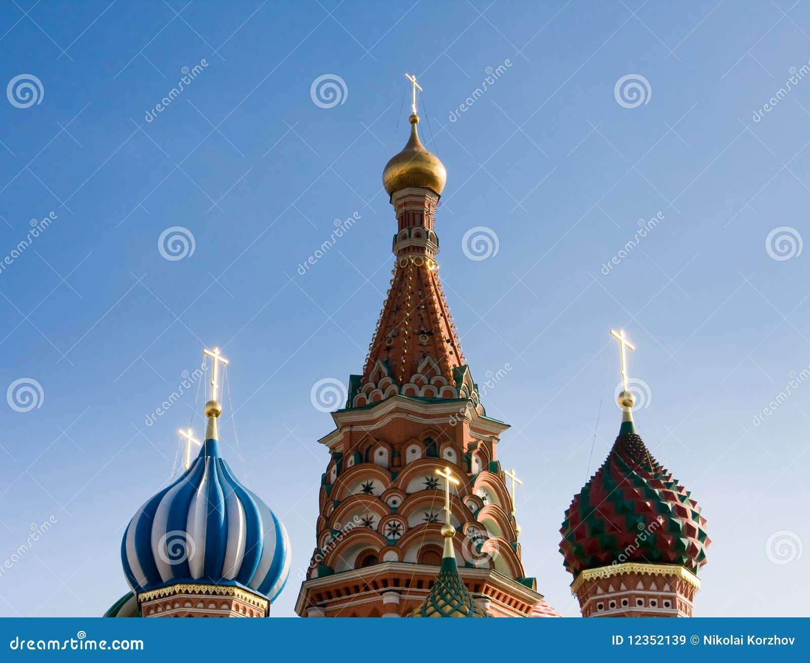 Moscow; St. Basil S Cathedral Stock Image - Image of basilica, colors ...