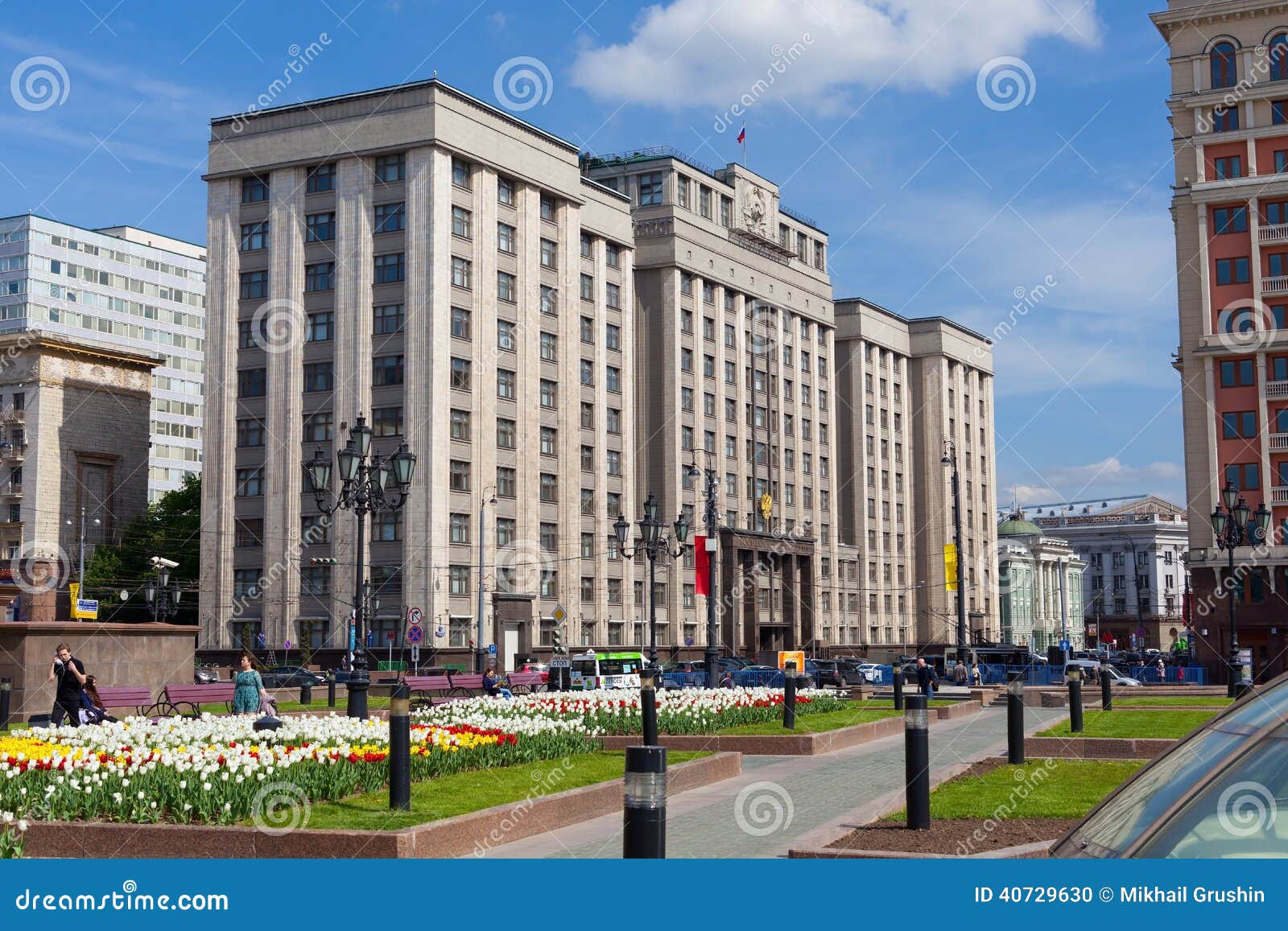 Moscow. State Duma Building. Editorial Image - Image of russia, duma ...