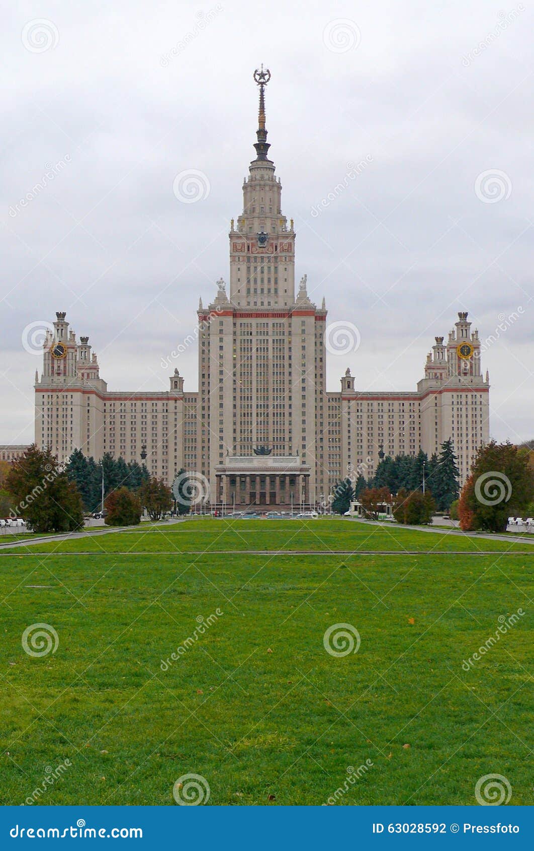 Moscow State University editorial photography. Image of architecture ...