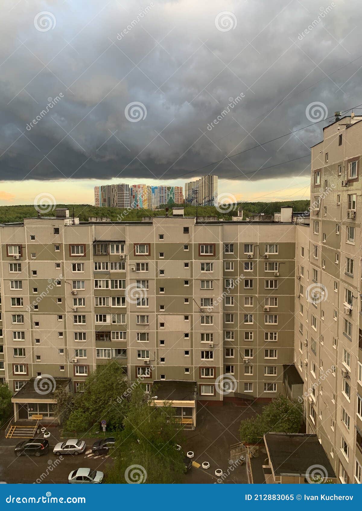 Moscow, Thunderstorm, Clouds, Sky, Summer Stock Image - Image of moscow ...