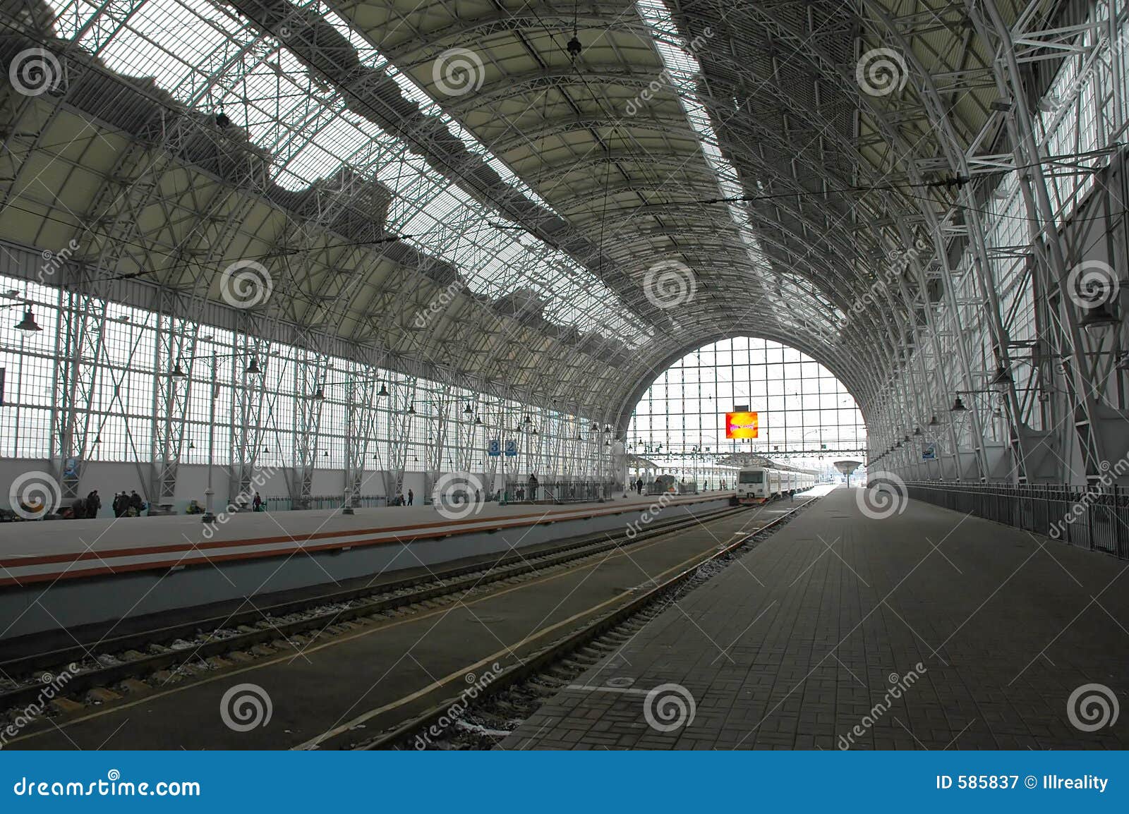 Moscow train station stock image. Image of speed, long - 585837