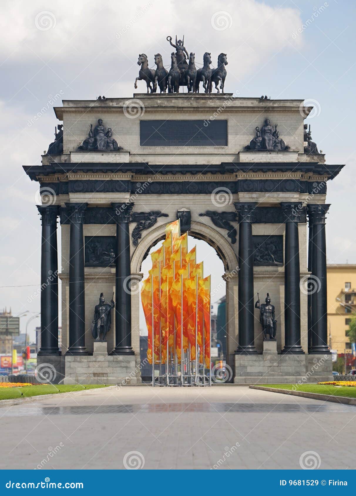 Moscow Triumphal Arch stock image. Image of culture, triumph - 9681529