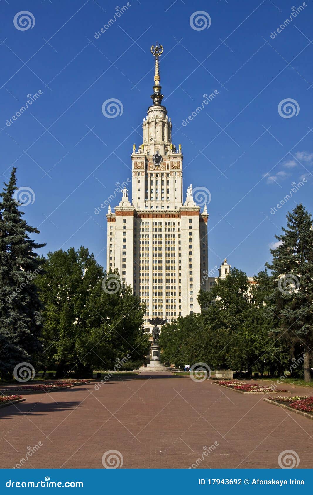 Moscow, University stock photo. Image of city, town, skyscraper - 17943692