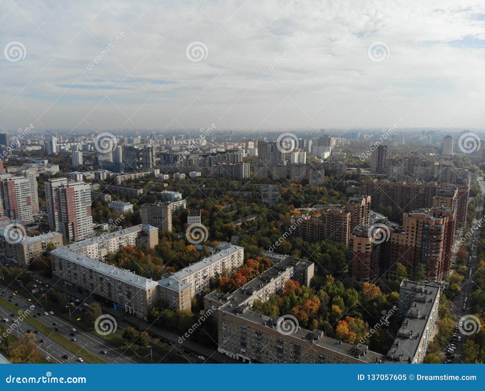 Moscow stock image. Image of city, view, moscow, drone - 137057605