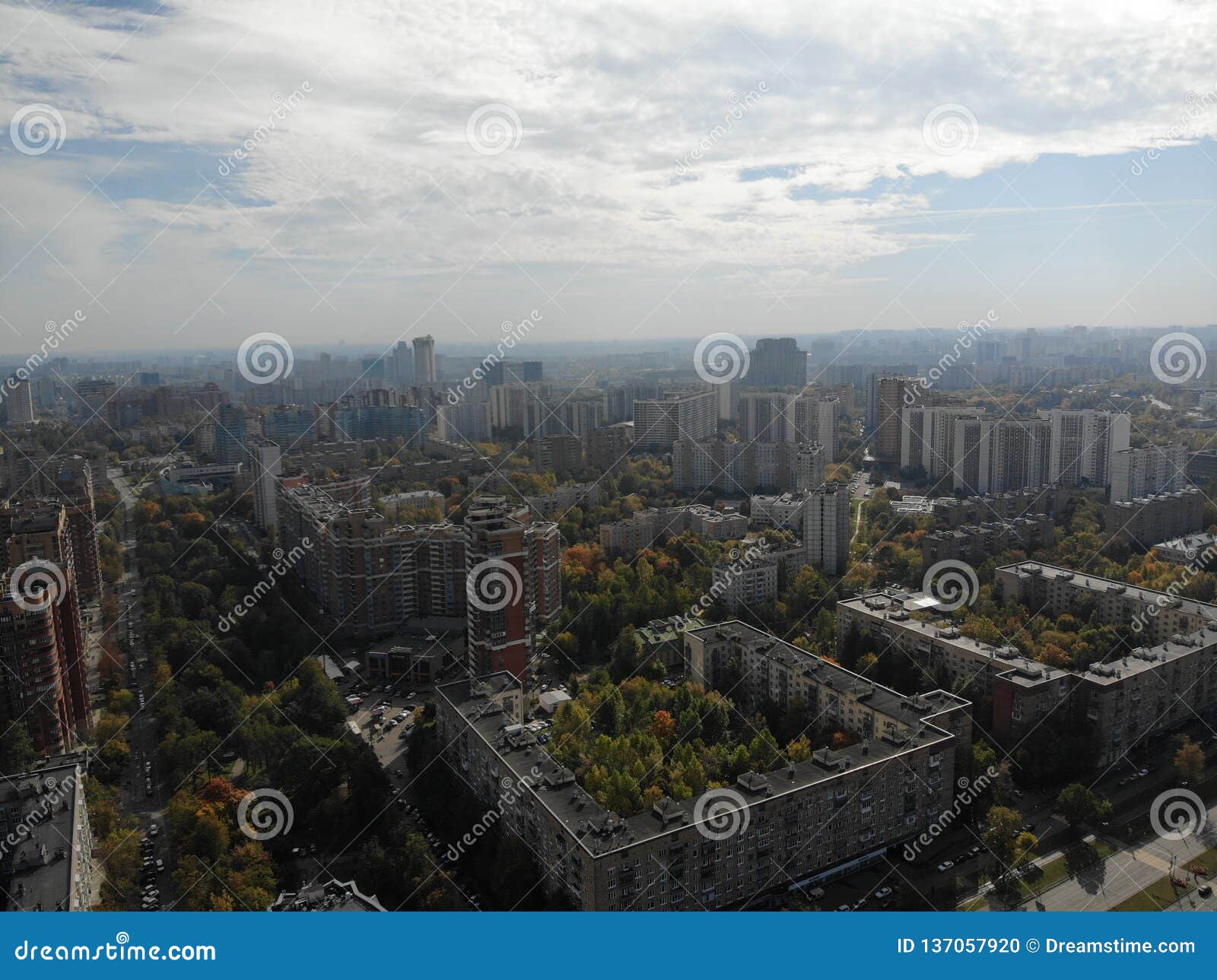 Moscow stock photo. Image of moscow, drone, view, city - 137057920