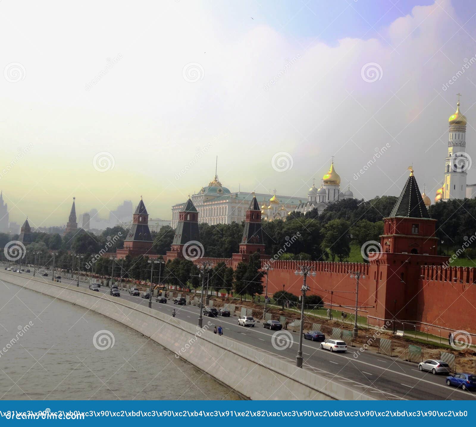 Moscow, View of the Kremlin Stock Image - Image of moscow, kremlin ...