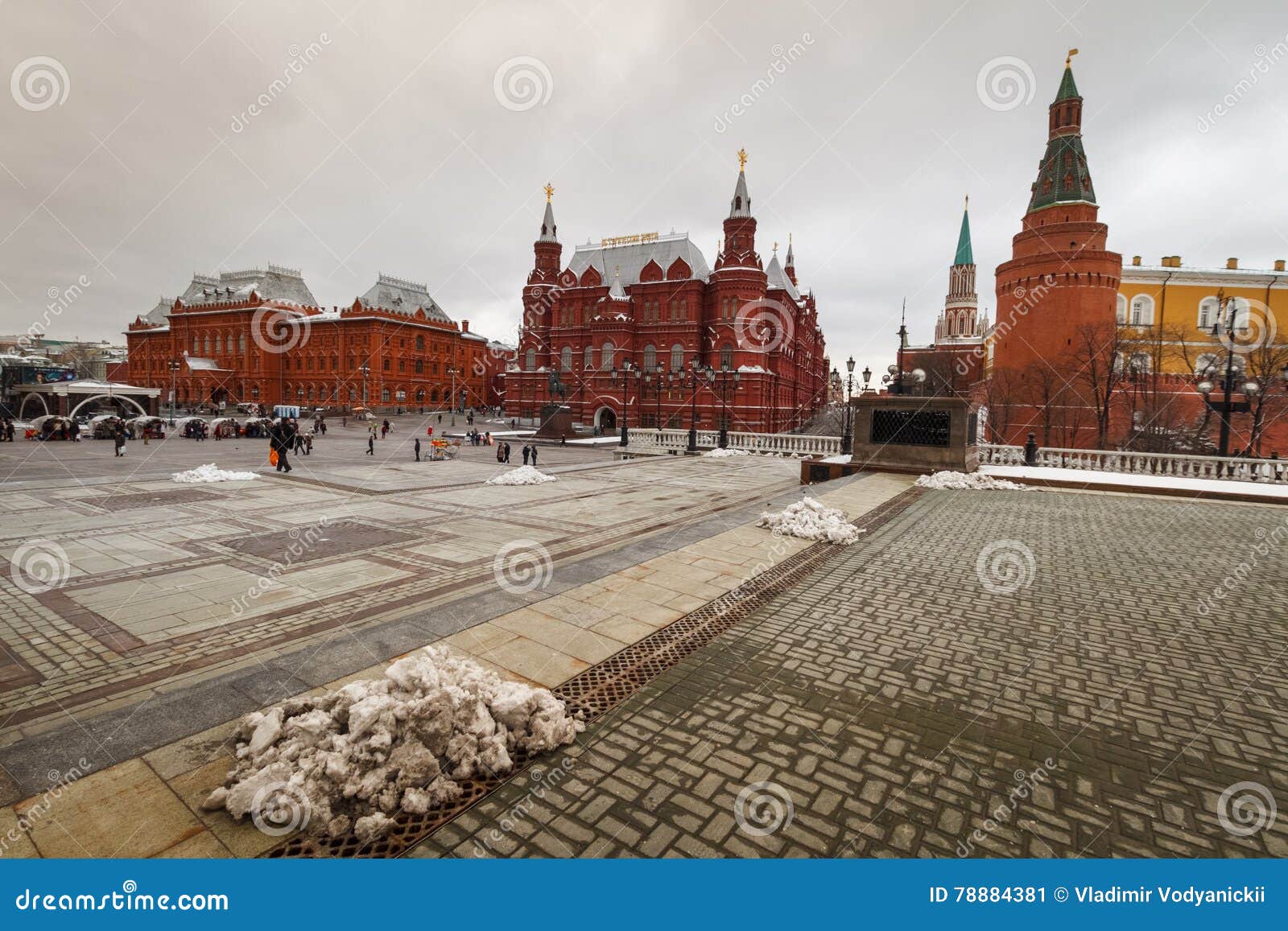 Moscow, View of the Red Square. Stock Image - Image of house, capital ...