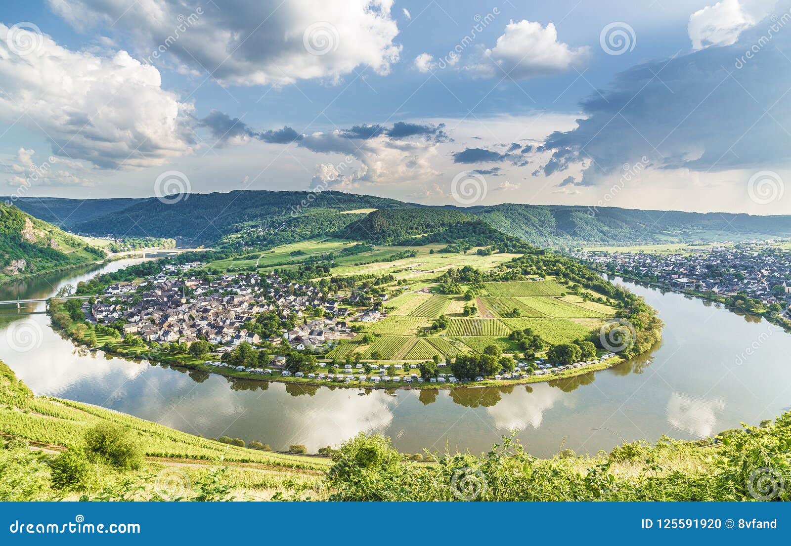 Moselle Loop Calmont Mosel River Landscape Nature In Bremm Germany ...