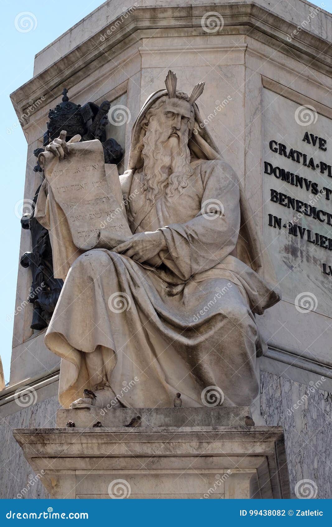 Moses fotografia stock. Immagine di roma, piazza, colonna - 99438082