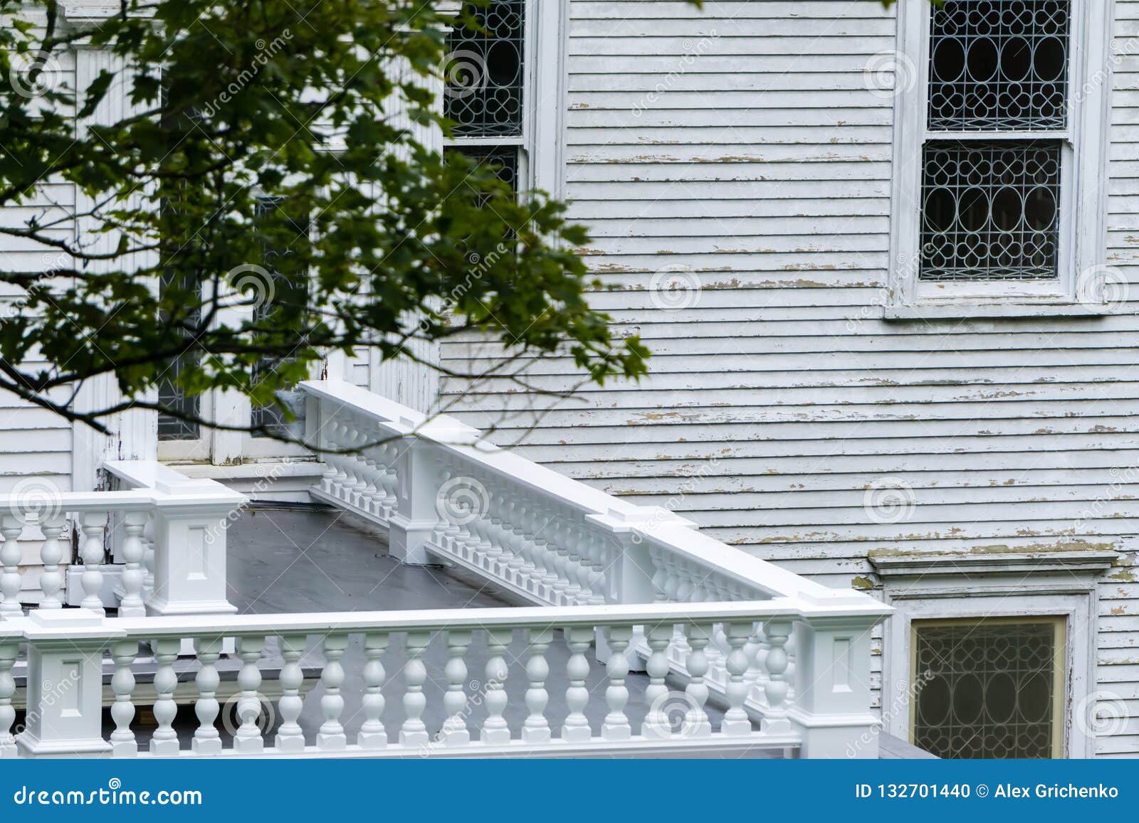 Moses Cone Manor on Cloudy Day in Blue Ridge Mountains Stock Photo ...