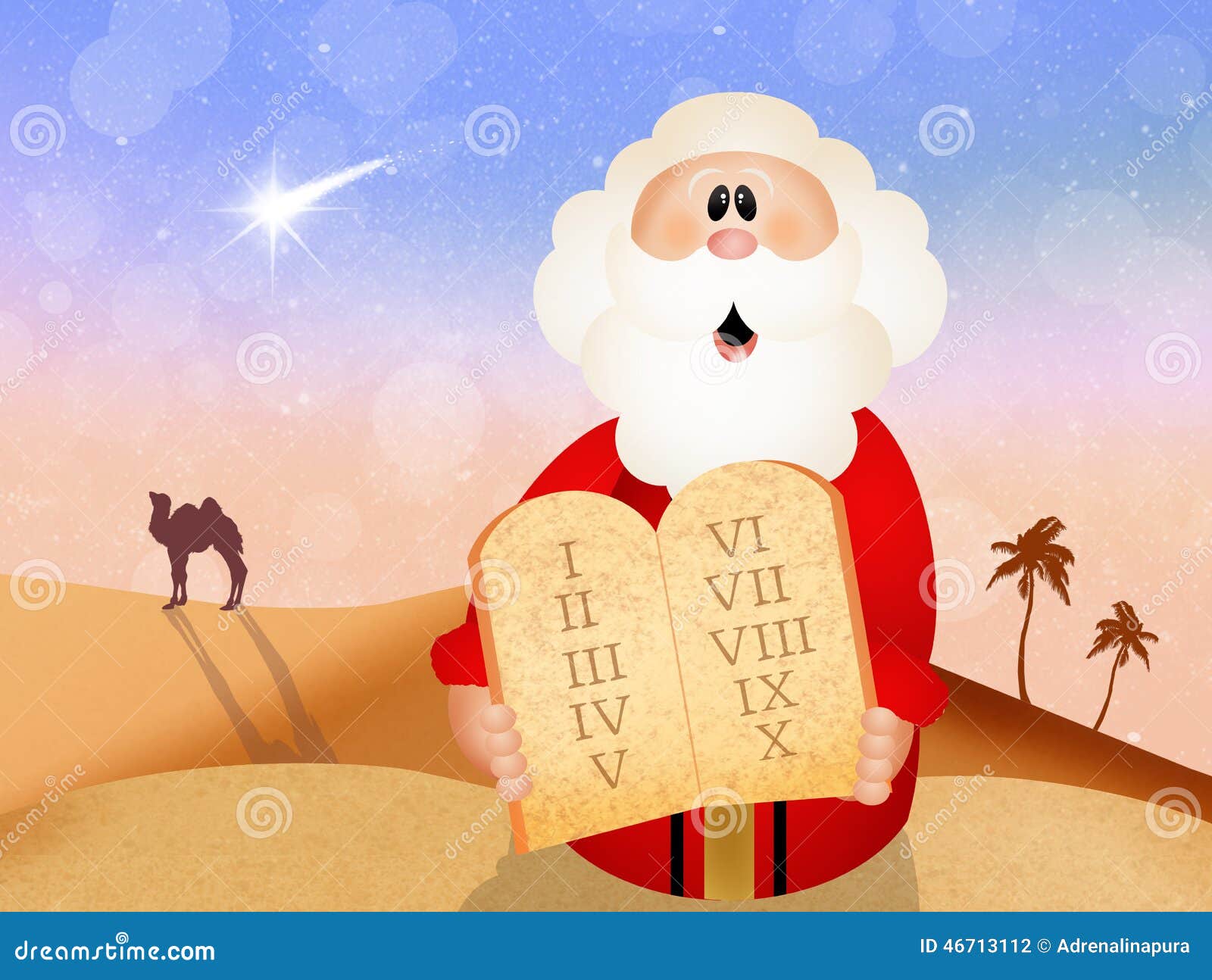 Moses With Tables Of The Ten Commandments Stock Photo | CartoonDealer ...