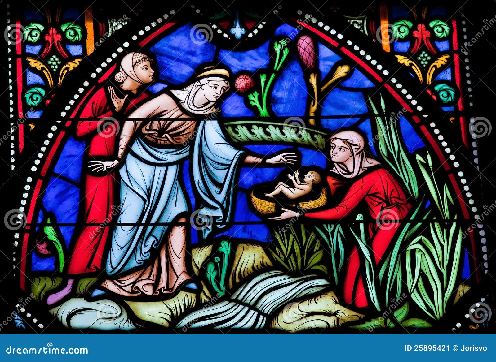 Moses Found in the Nile editorial photo. Image of detail - 25895421