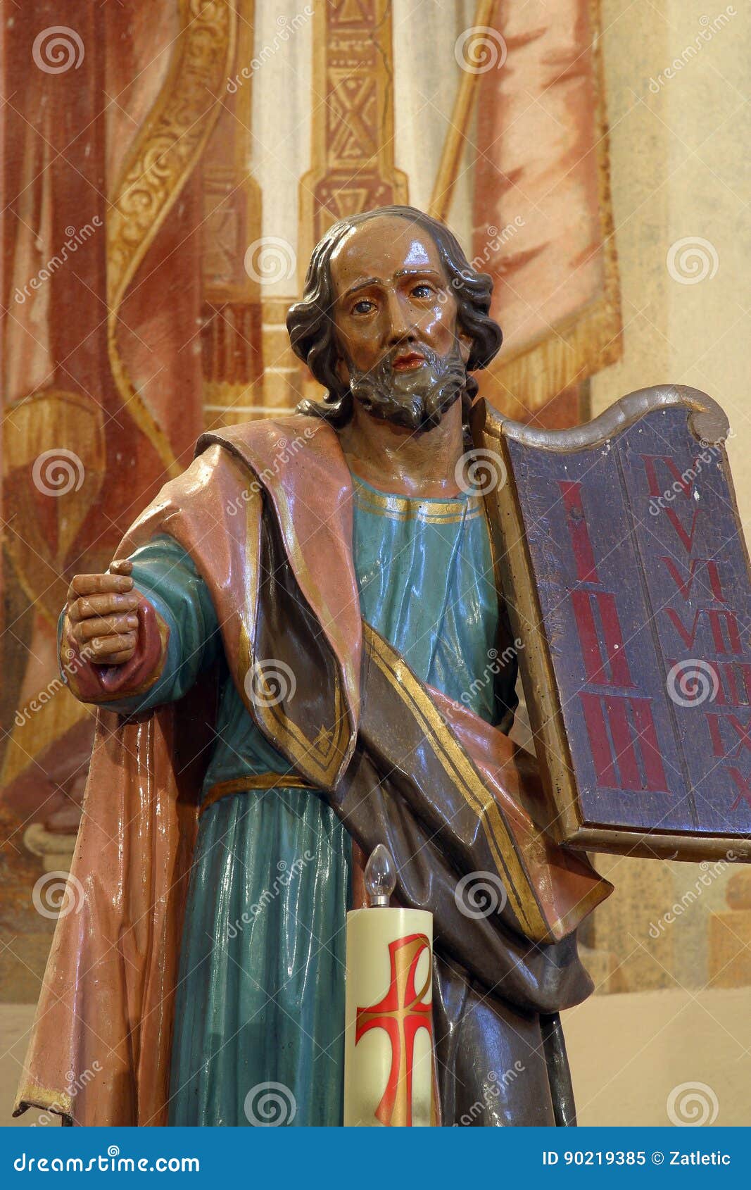 Moses Holding The Ten Commandments Stock Image | CartoonDealer.com ...