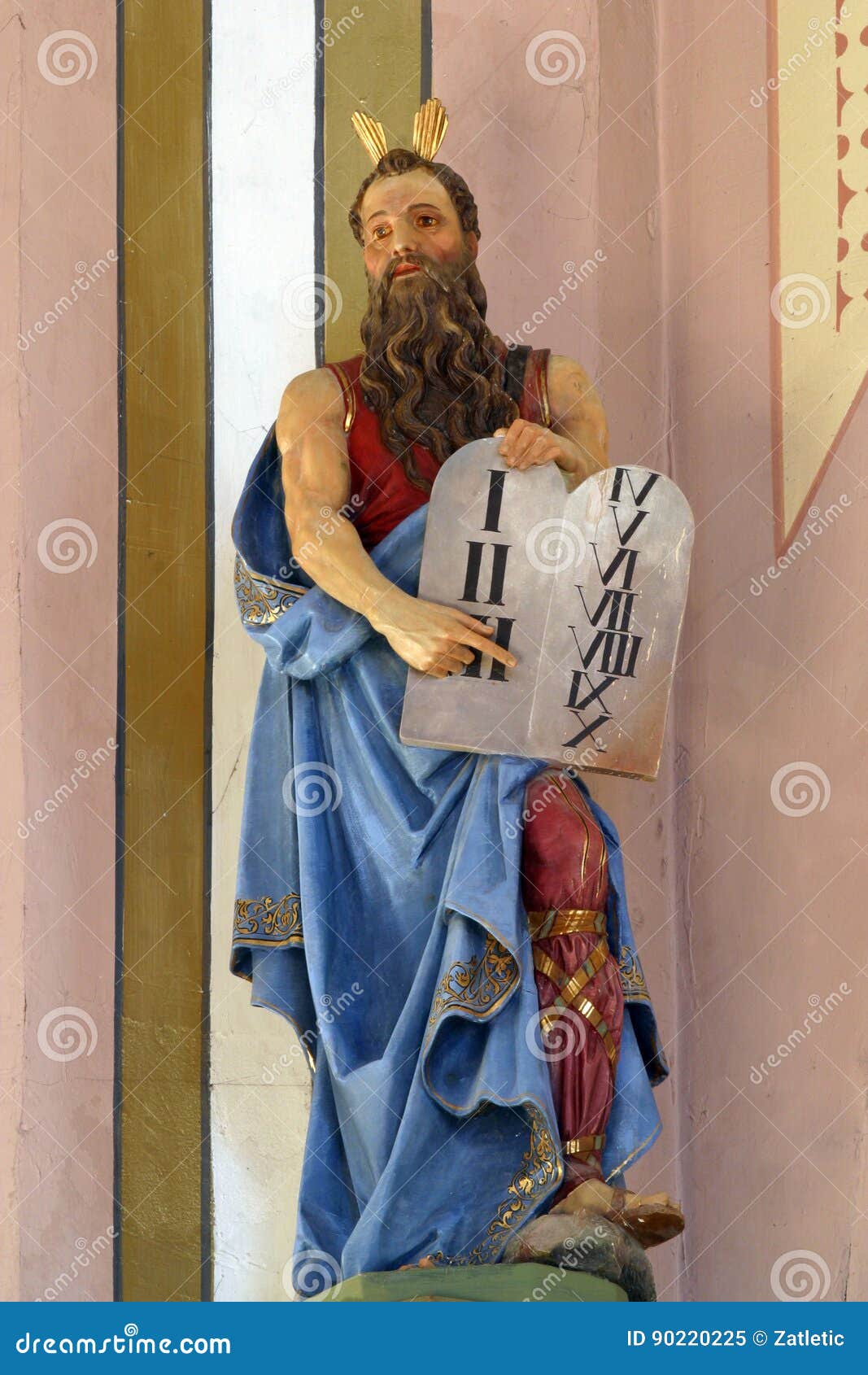 Moses Holding The Ten Commandments Stock Image | CartoonDealer.com ...
