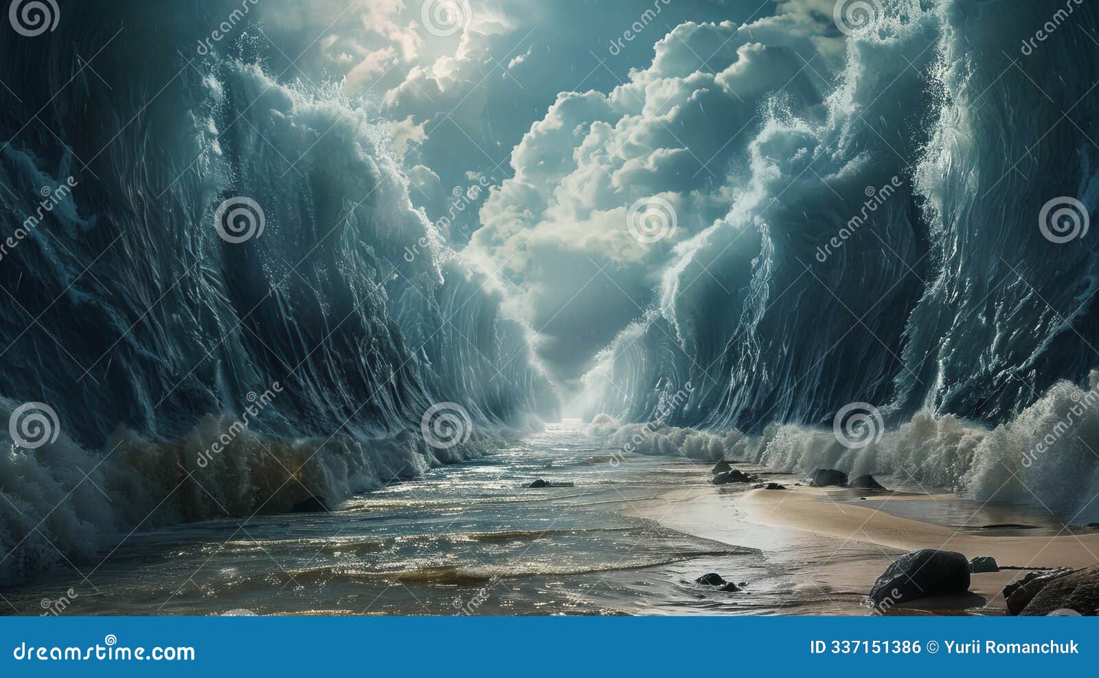 Moses Parting the Red Sea a Realistic Depiction of the Biblical Miracle ... Moses Parting the Red Sea a Realistic Depiction of the Biblical Miracle ...