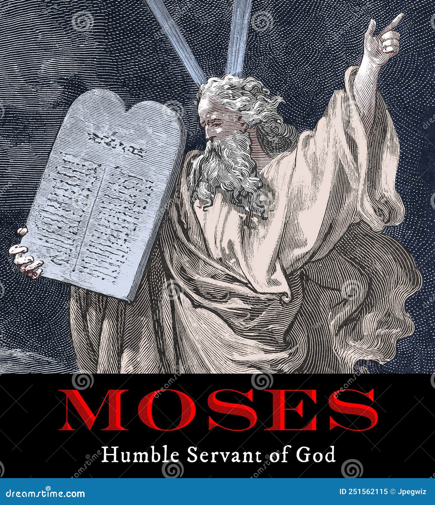 Moses Servant of God stock illustration. Illustration of verse - 251562115