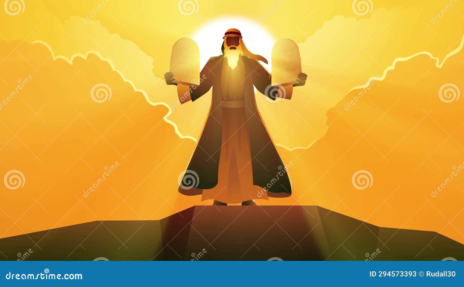 Moses and the Ten Commandments Stock Video - Video of series, mount ...