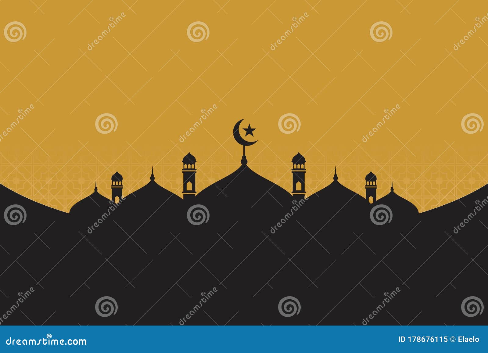 Moslem Background Vector Illustration Stock Illustration - Illustration ...