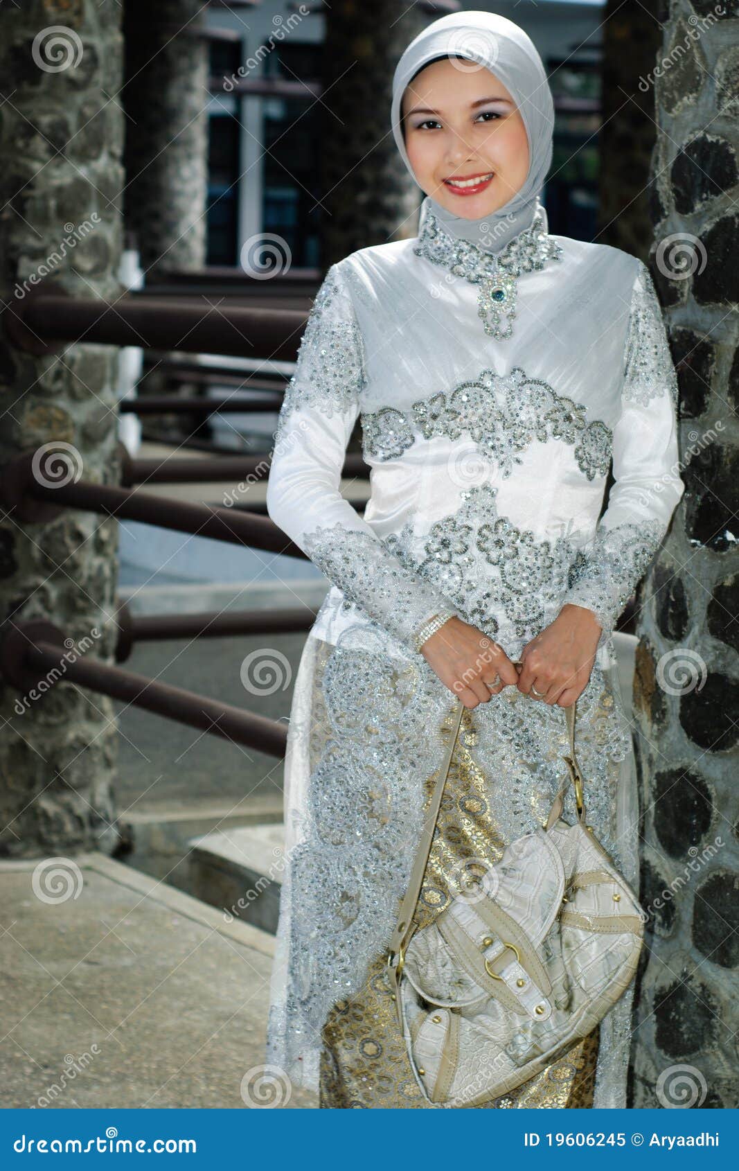 Moslem fashion stock image. Image of batik, face, green - 19606245