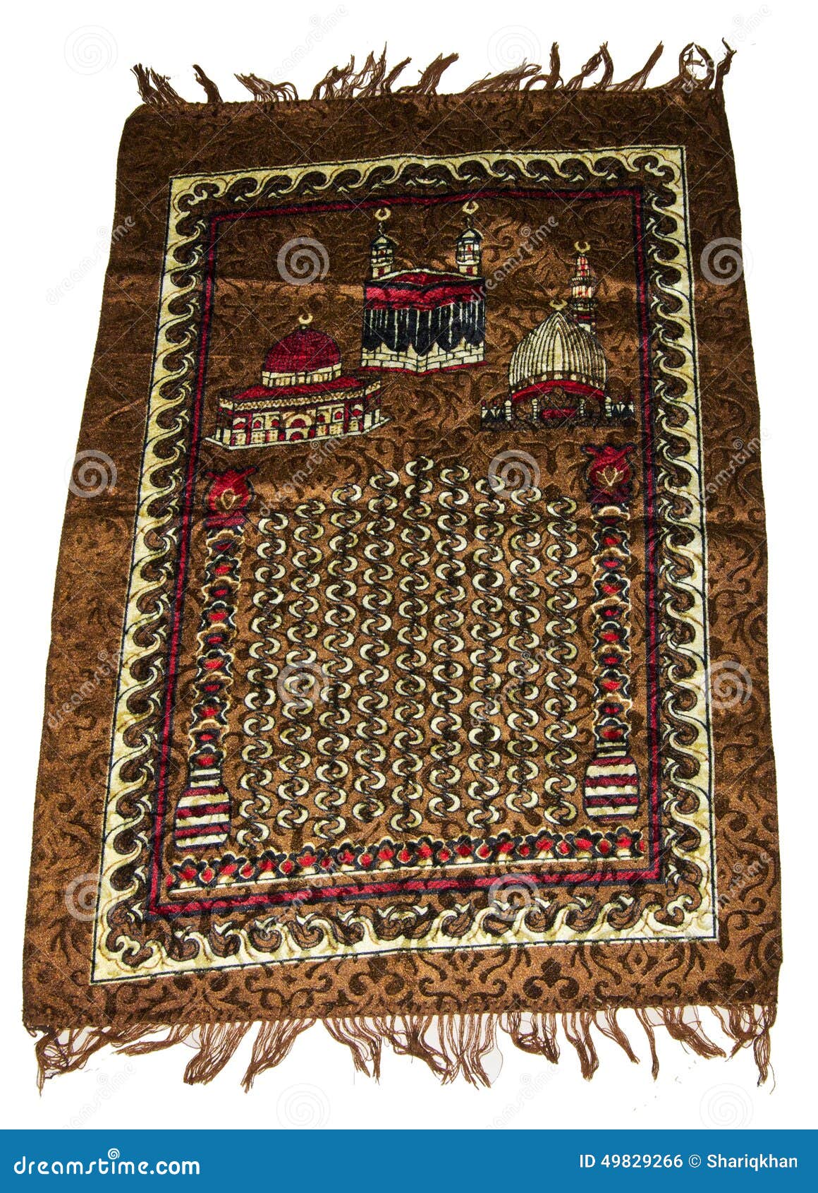 Moslem-Gebets-Matte Oder Teppich Stockfoto - Bild von moslems, gebet ...