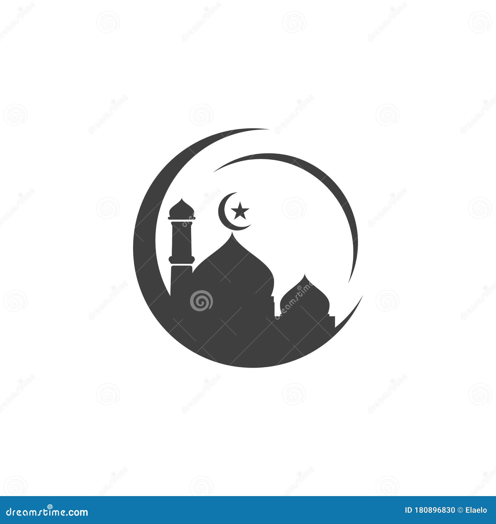 Moslem Icon Vector Illustration Stock Illustration - Illustration of ...