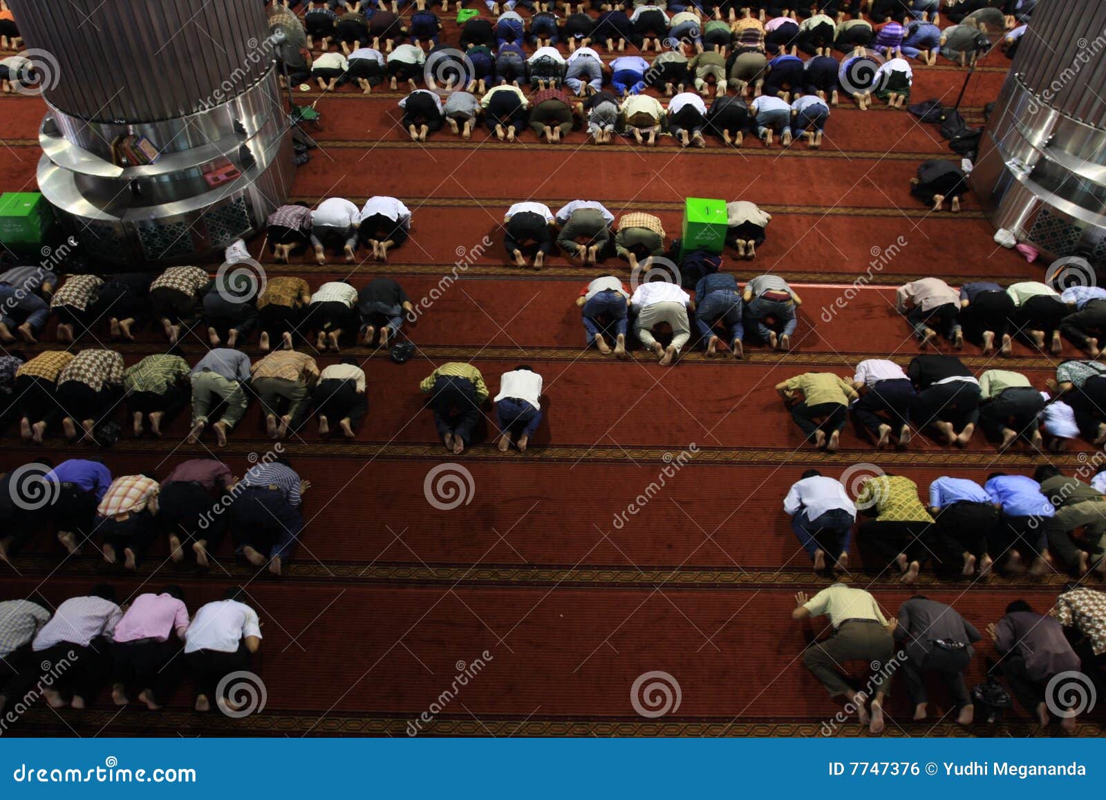Moslem Religious prayer stock photo. Image of together - 7747376