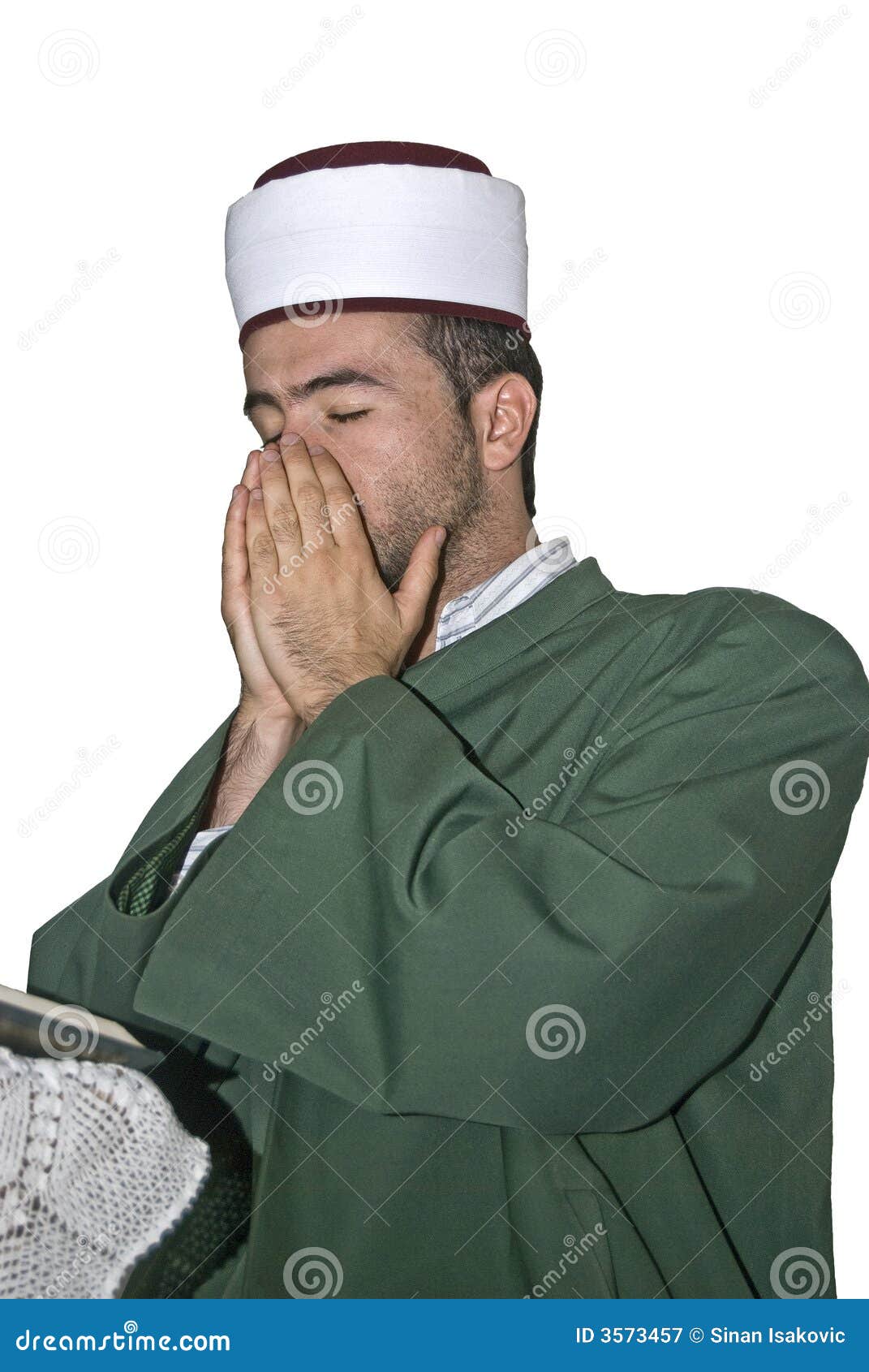 Moslim gebed stock afbeelding. Image of moskee, geloven - 3573457