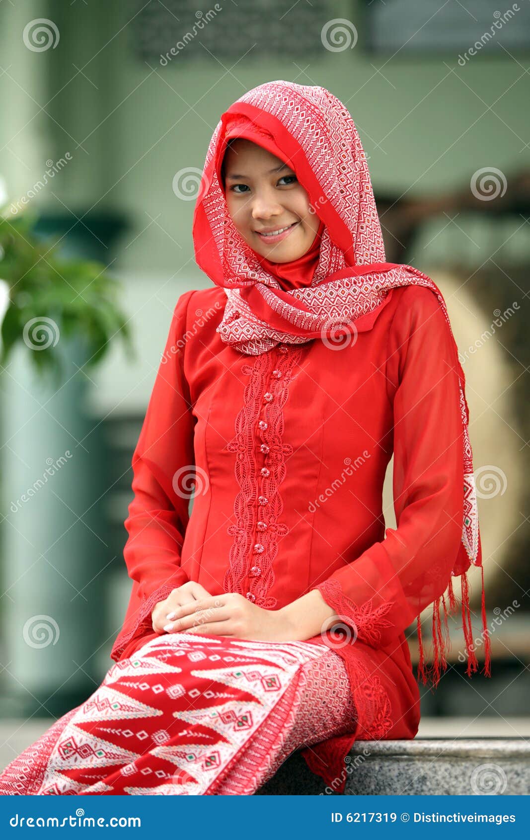 Moslim Meisje stock afbeelding. Image of moslim, portret - 6217319