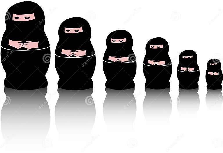 Moslima stock vector. Illustration of nested, female, arabic - 3734315