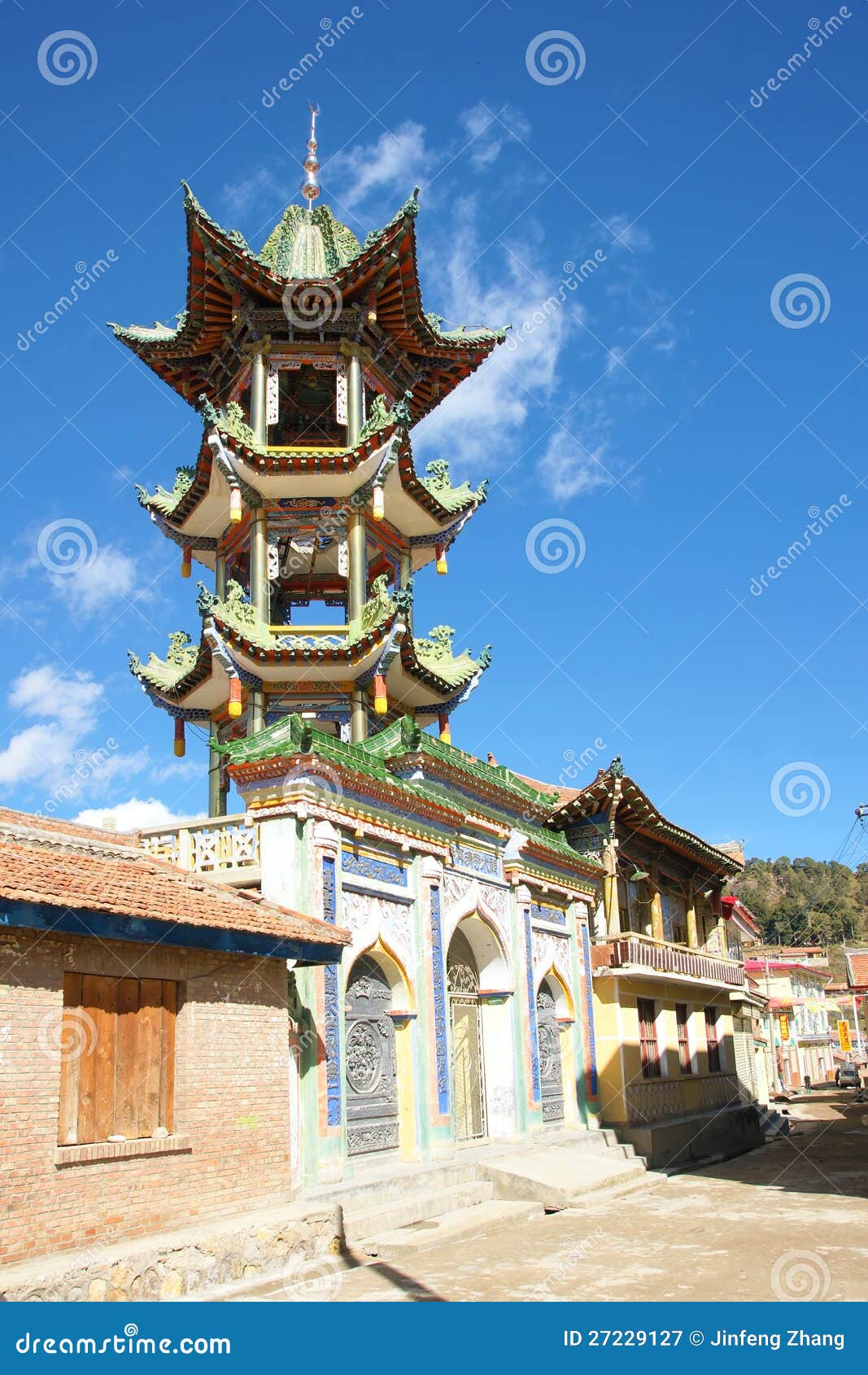 Mosque stock image. Image of door, china, gansu, building - 27229127