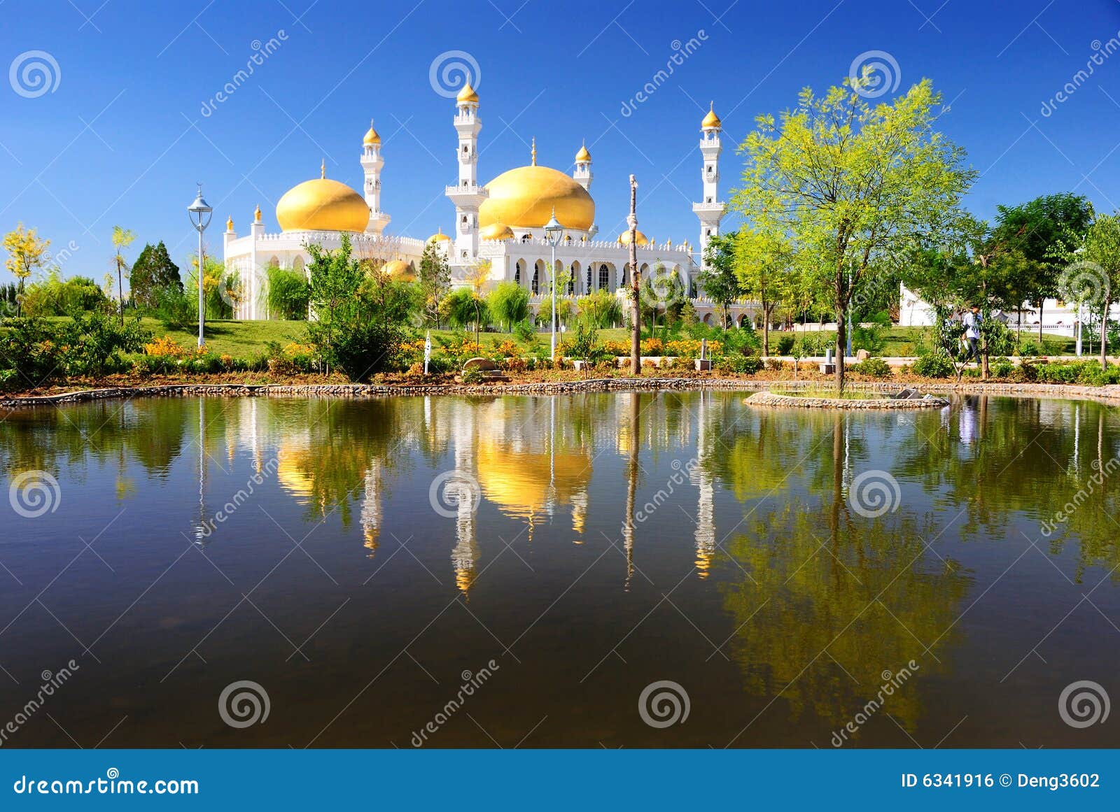 The Mosque stock photo. Image of islamic, tree, holy, architecture ...