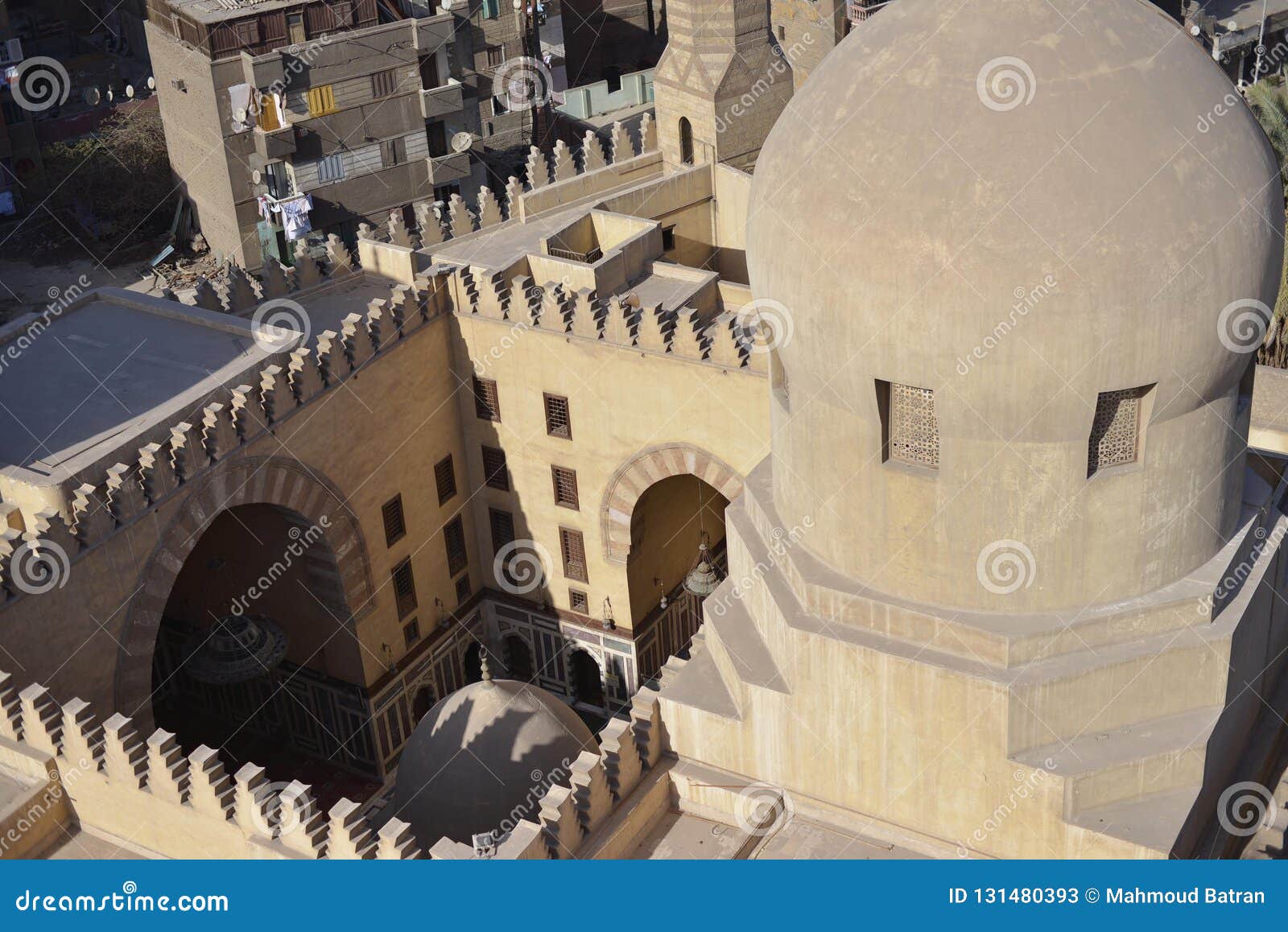 An old mosque in Cairo stock image. Image of ndates - 131480393