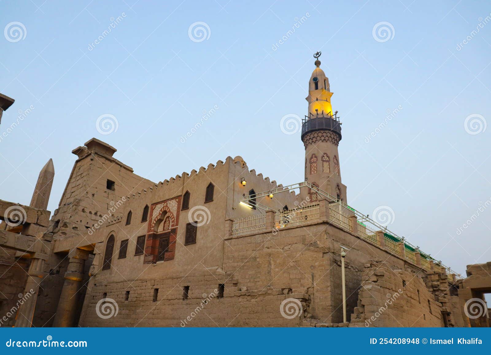 Mosque of Abu Haggag Integrated into the Structure of Luxor Temple ...