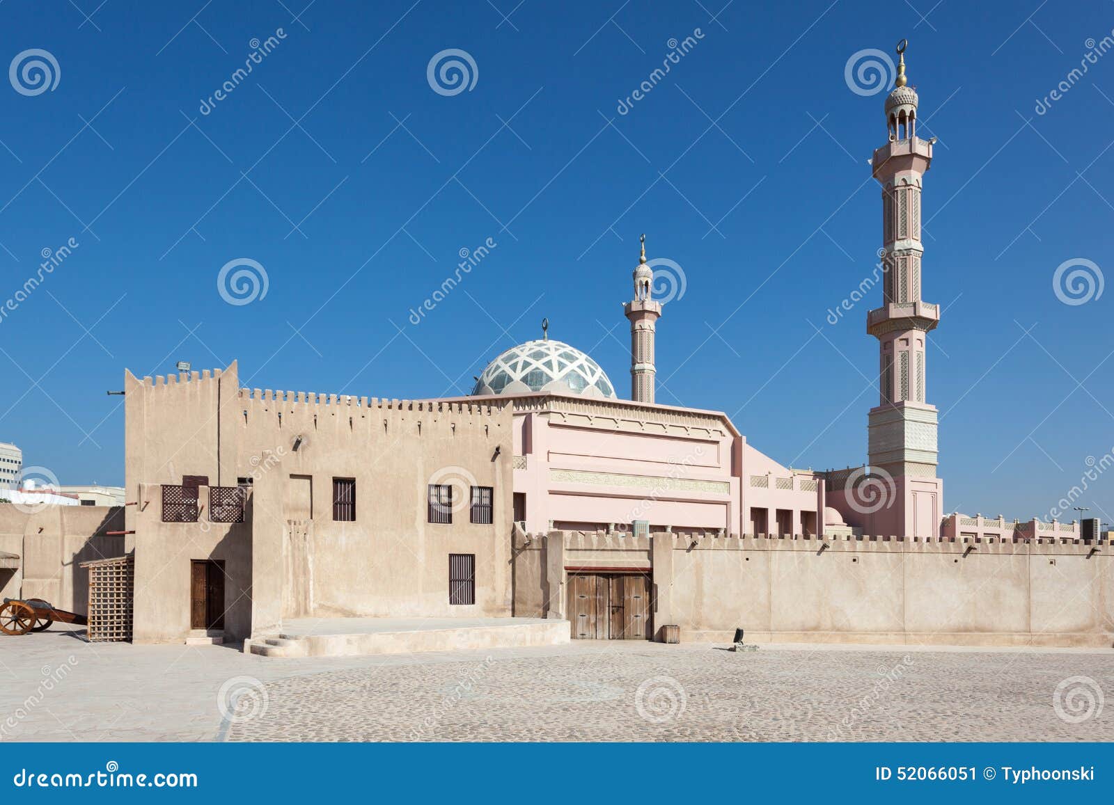 Mosque in Ajman stock image. Image of islamic, sharjah - 52066051