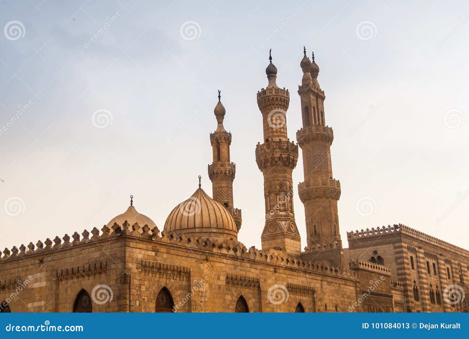 The Mosque of al-Azhar stock image. Image of monumental - 101084013