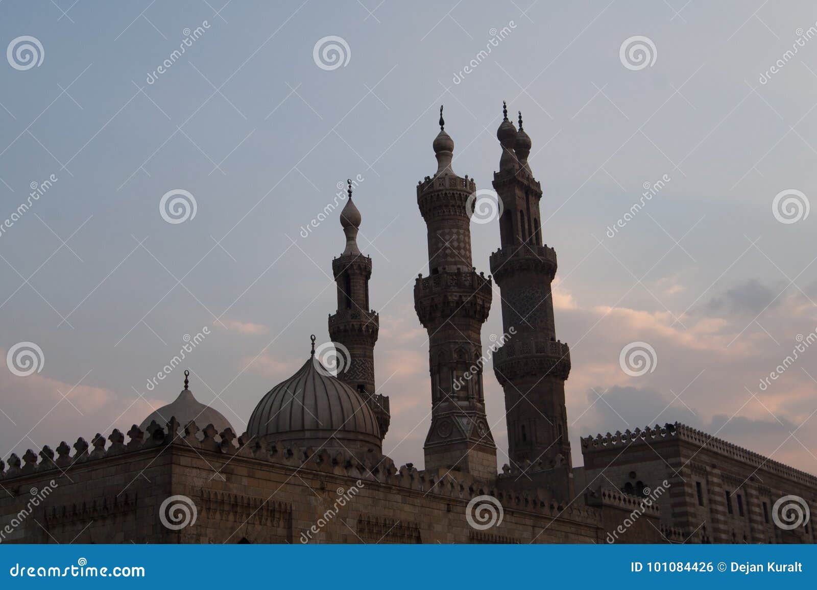 The Mosque of al-Azhar stock photo. Image of famous - 101084426