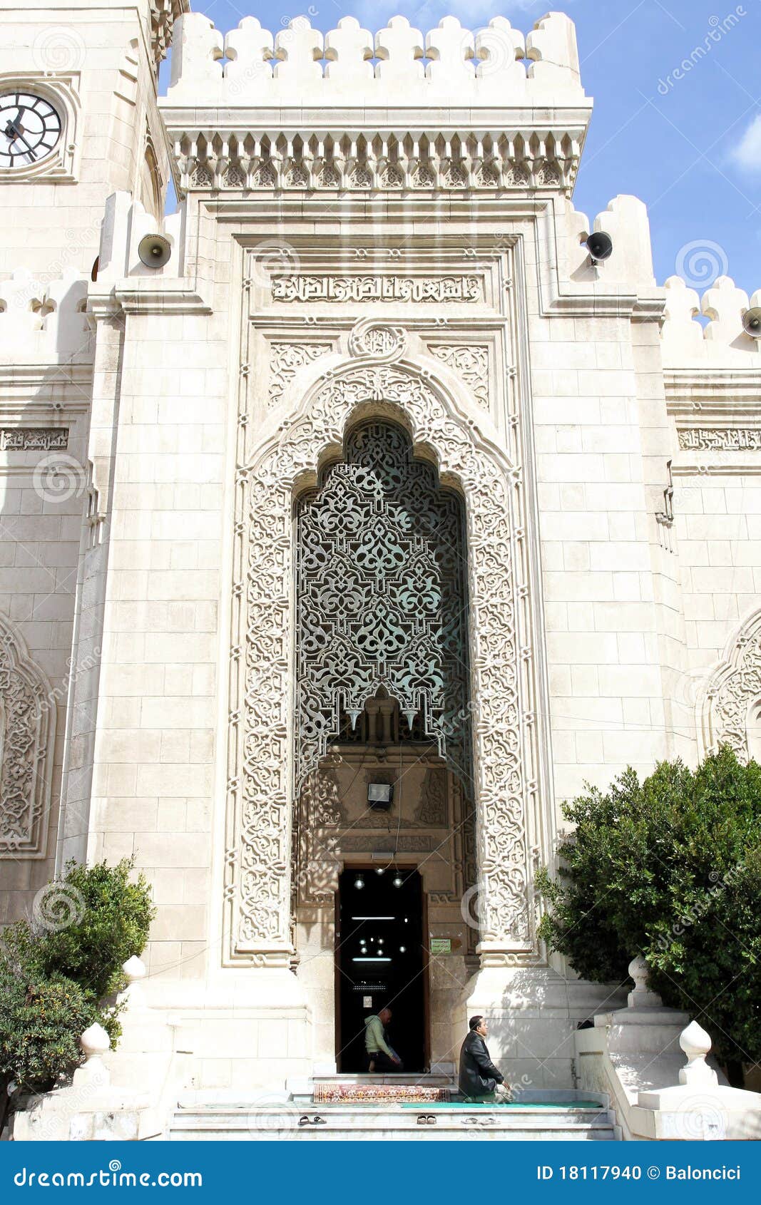 Mosque Alexandria editorial image. Image of entrance - 18117940