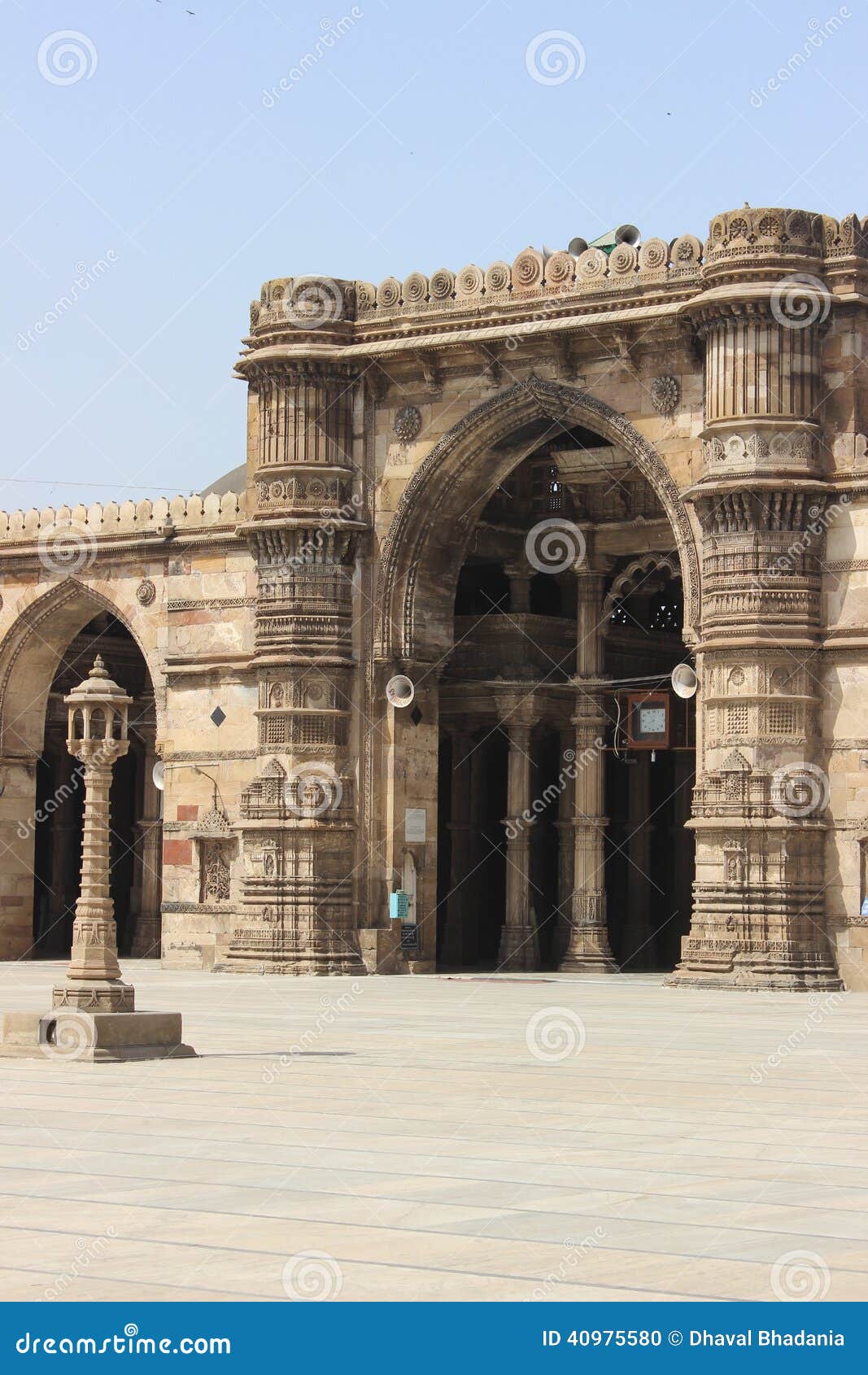 Mosque stock photo. Image of india, asia, exterior, beautiful - 40975580