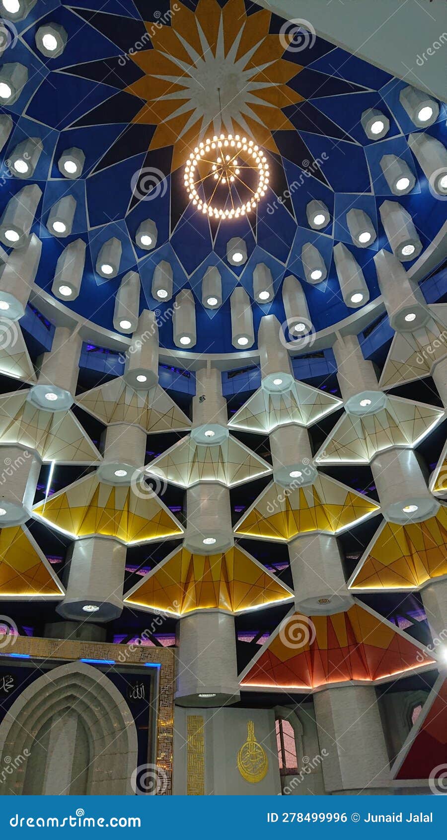 Mosque Architecture in Makassar City, 99 Qubah Mosque Stock Photo ...