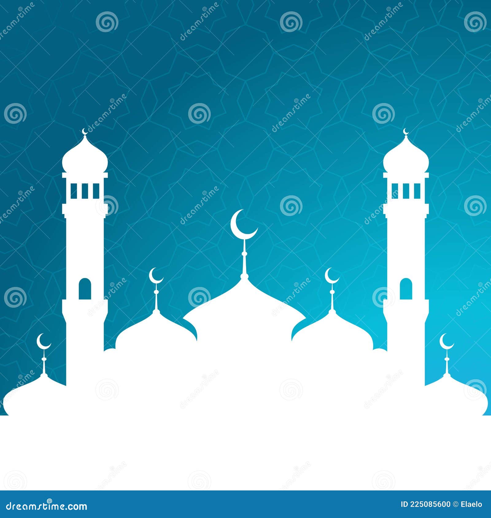 Mosque Background Vector Illustration Stock Vector - Illustration of ...